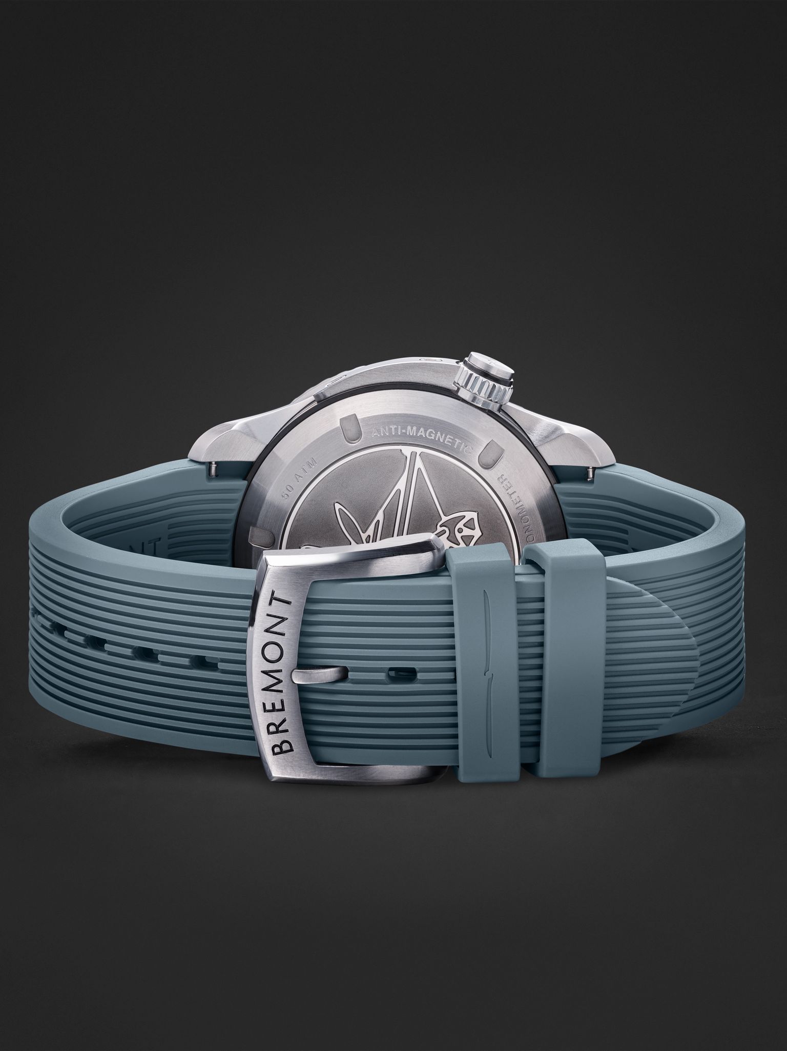 BREMONT Waterman Apex II Automatic Chronograph 43mm Stainless Steel and ...