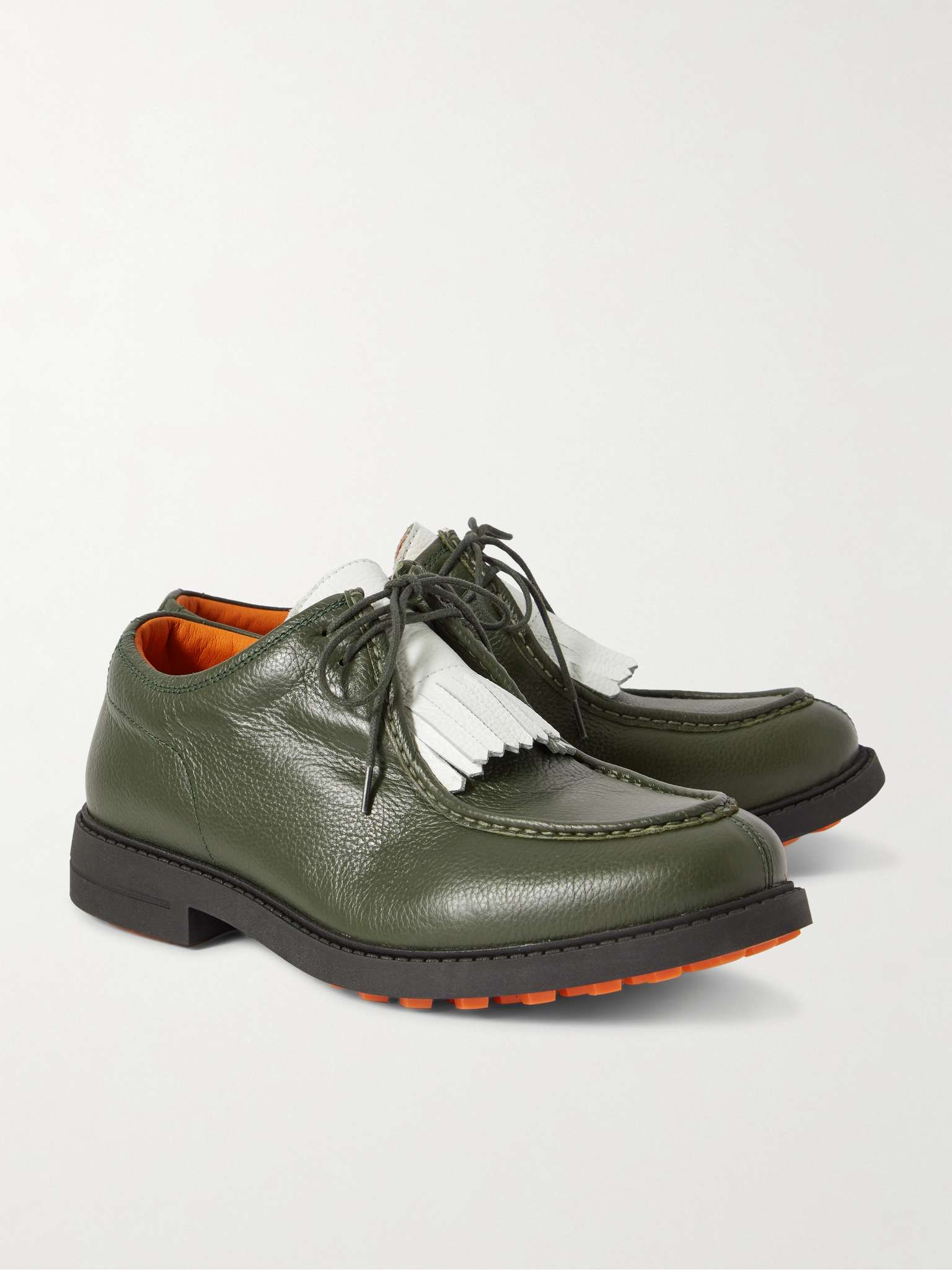 MR P. Golf Fringed Full-Grain Leather Shoes for Men | MR PORTER