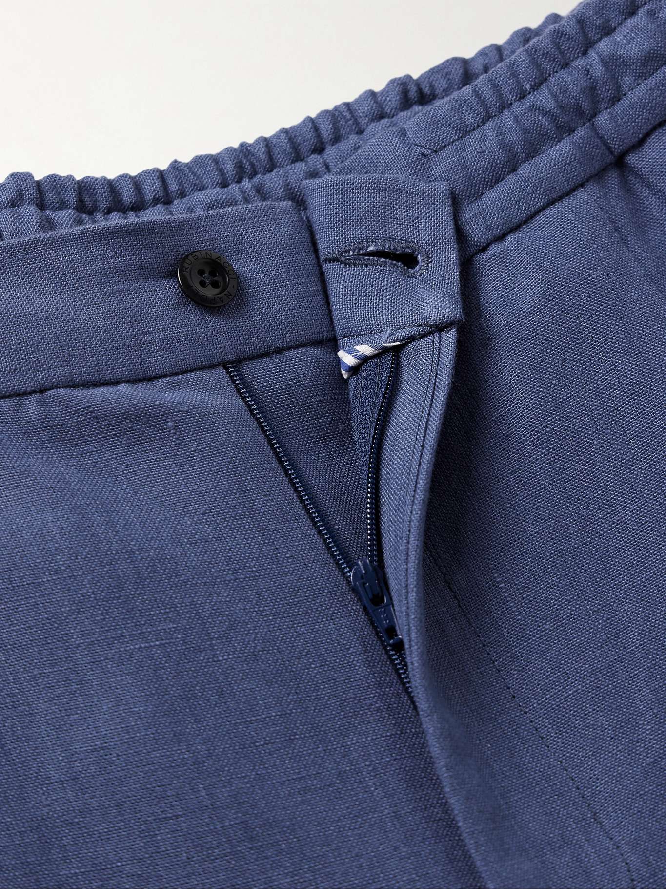 RUBINACCI Tapered Pleated Linen Trousers for Men | MR PORTER