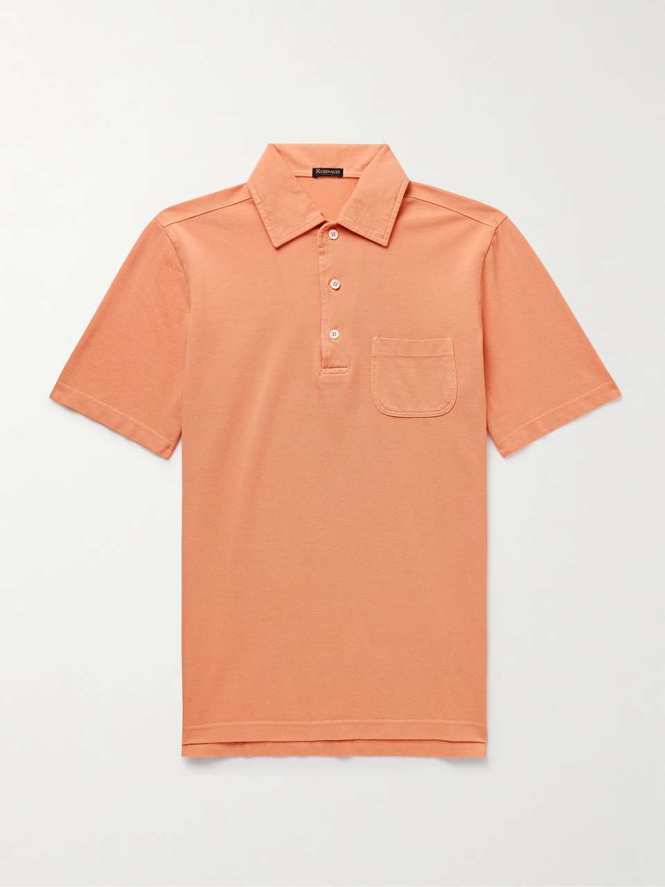Orange Slim-Fit Cotton-Piqué Polo Shirt | RUBINACCI | MR PORTER