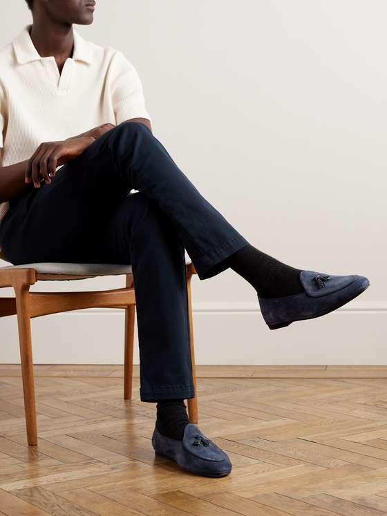 RUBINACCI Tasselled Suede Loafers for Men | MR PORTER