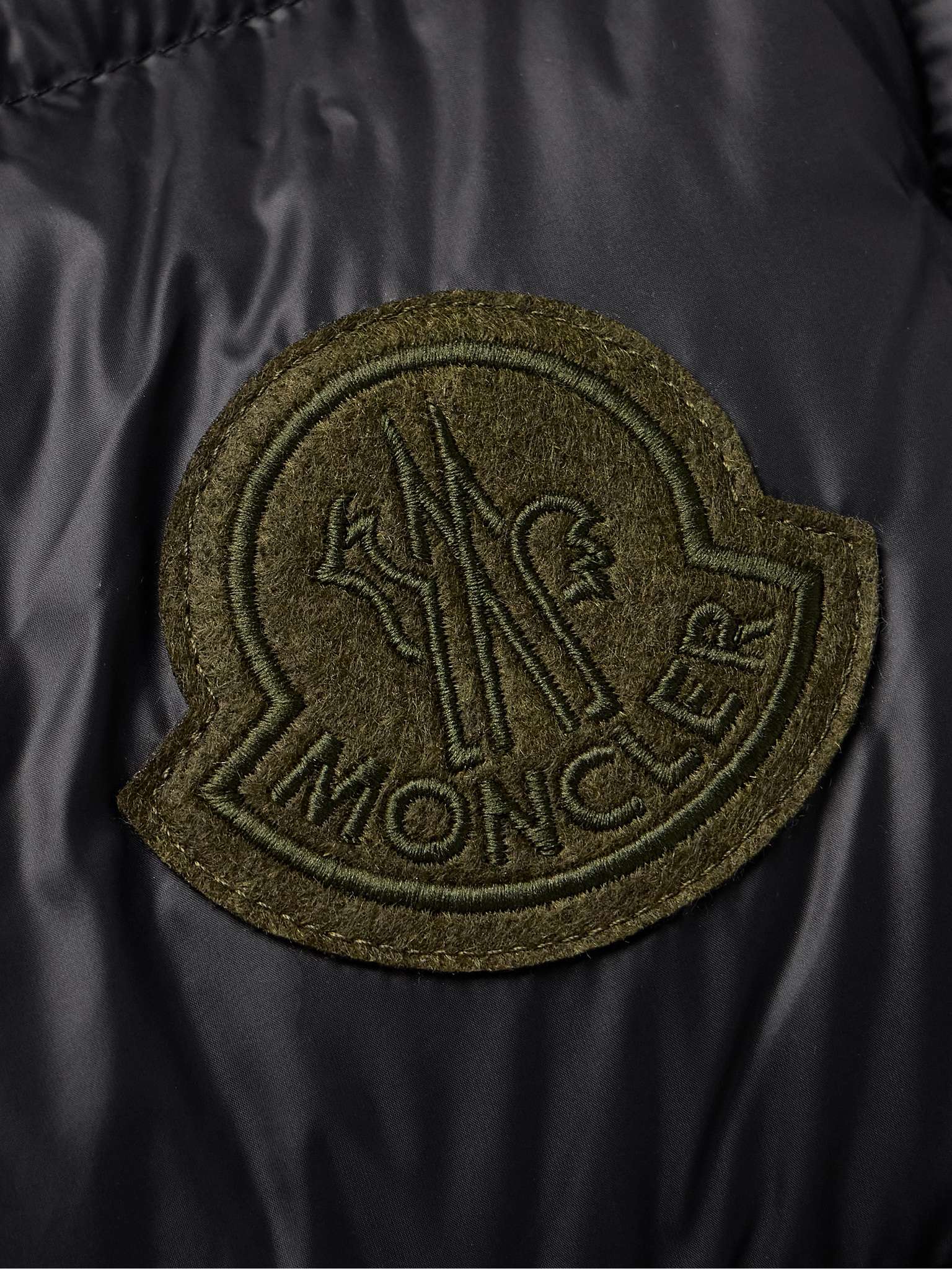 MONCLER Cyclone Convertible Logo-Appliquéd Quilted Shell Hooded Down ...
