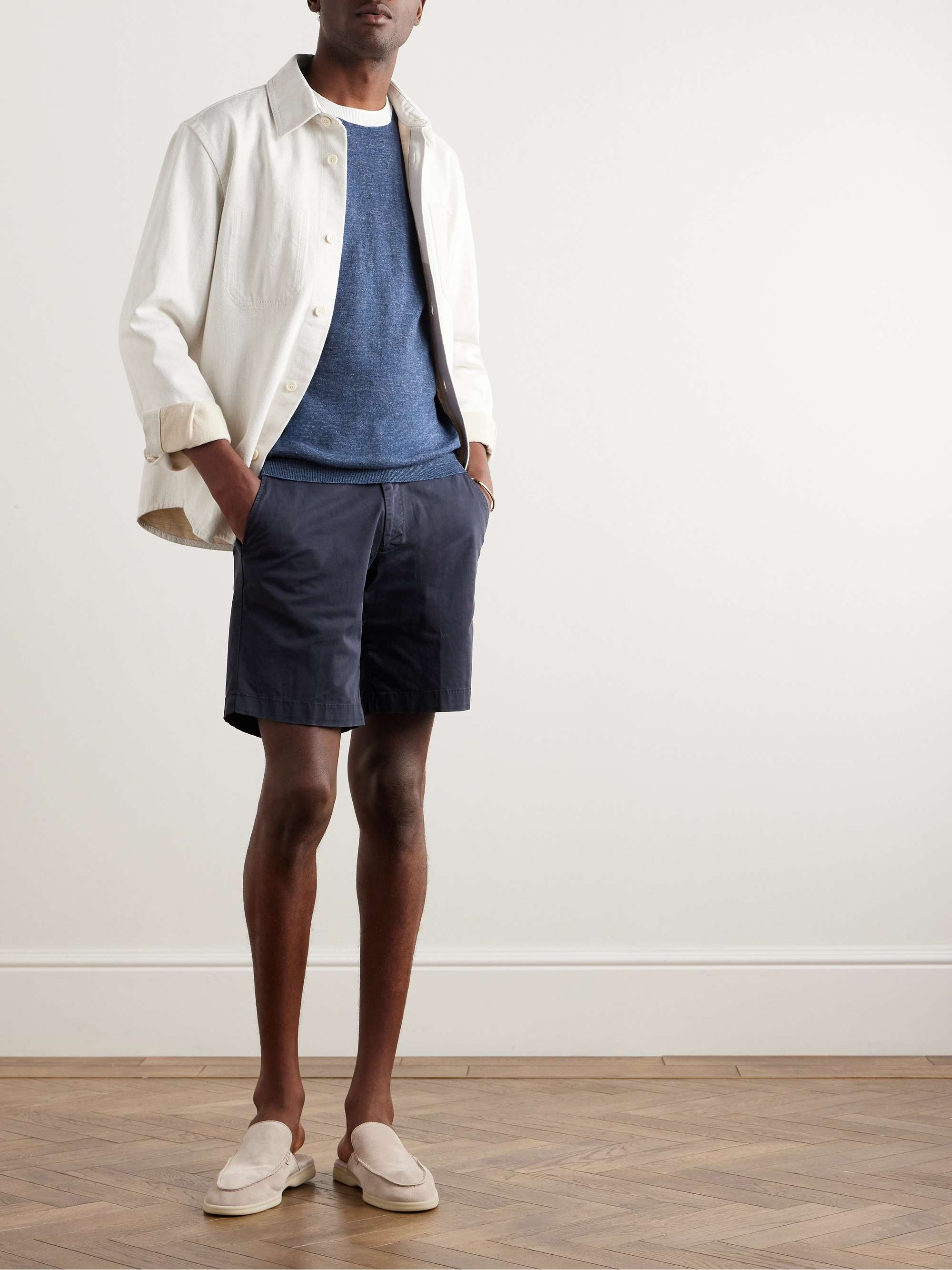 THOM SWEENEY Cotton and Linen-Blend T-Shirt for Men | MR PORTER