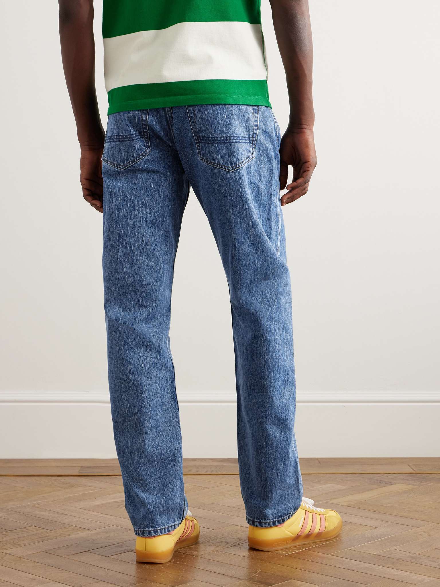 Blue Tapered Selvedge Jeans | DRAKE'S | MR PORTER