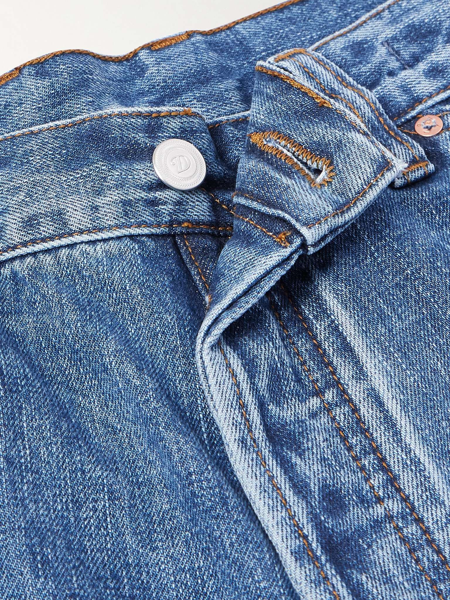 Blue Tapered Selvedge Jeans | DRAKE'S | MR PORTER