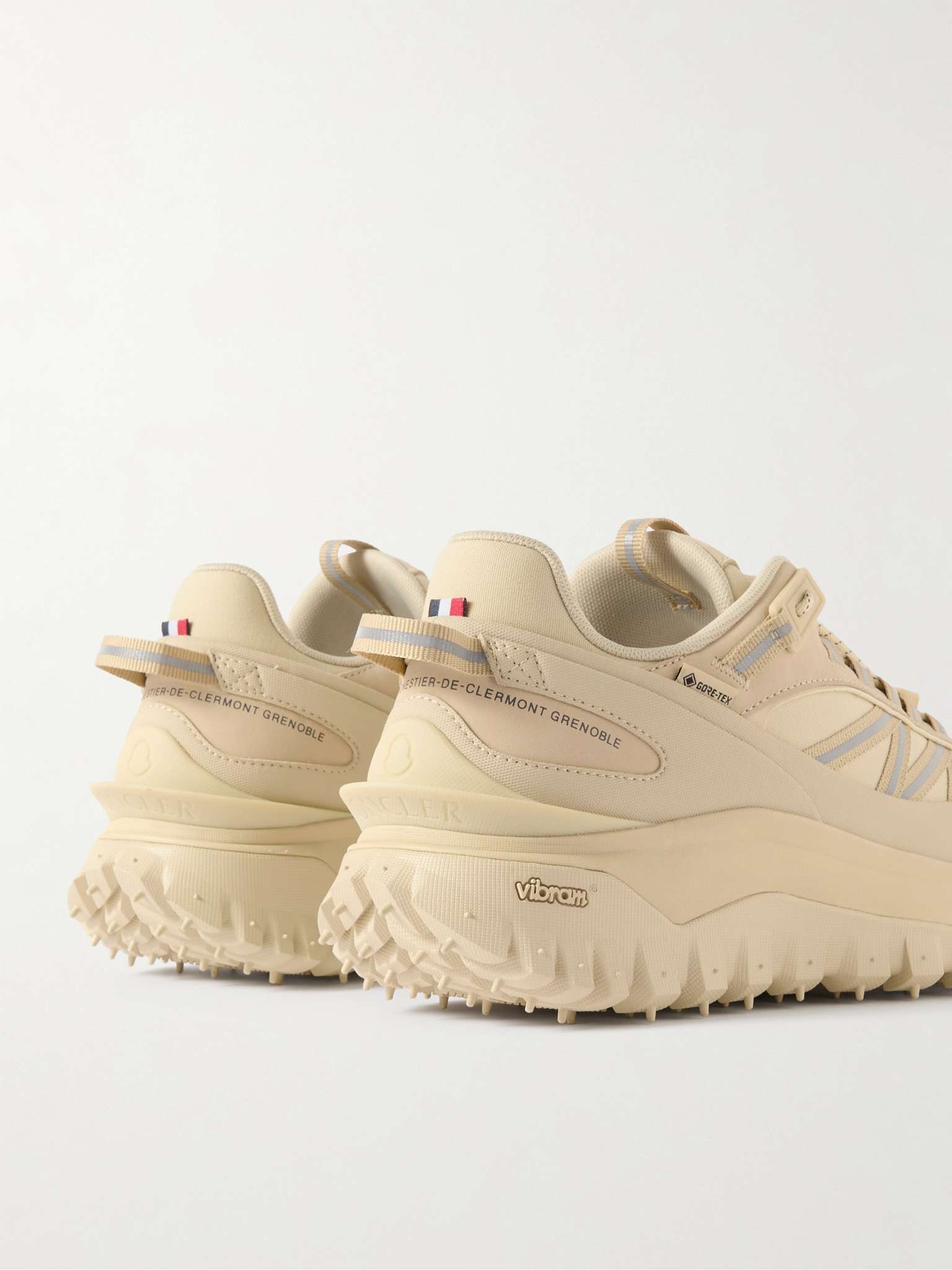 MONCLER Trailgrip GTX Leather-Trimmed Canvas Sneakers for Men | MR PORTER