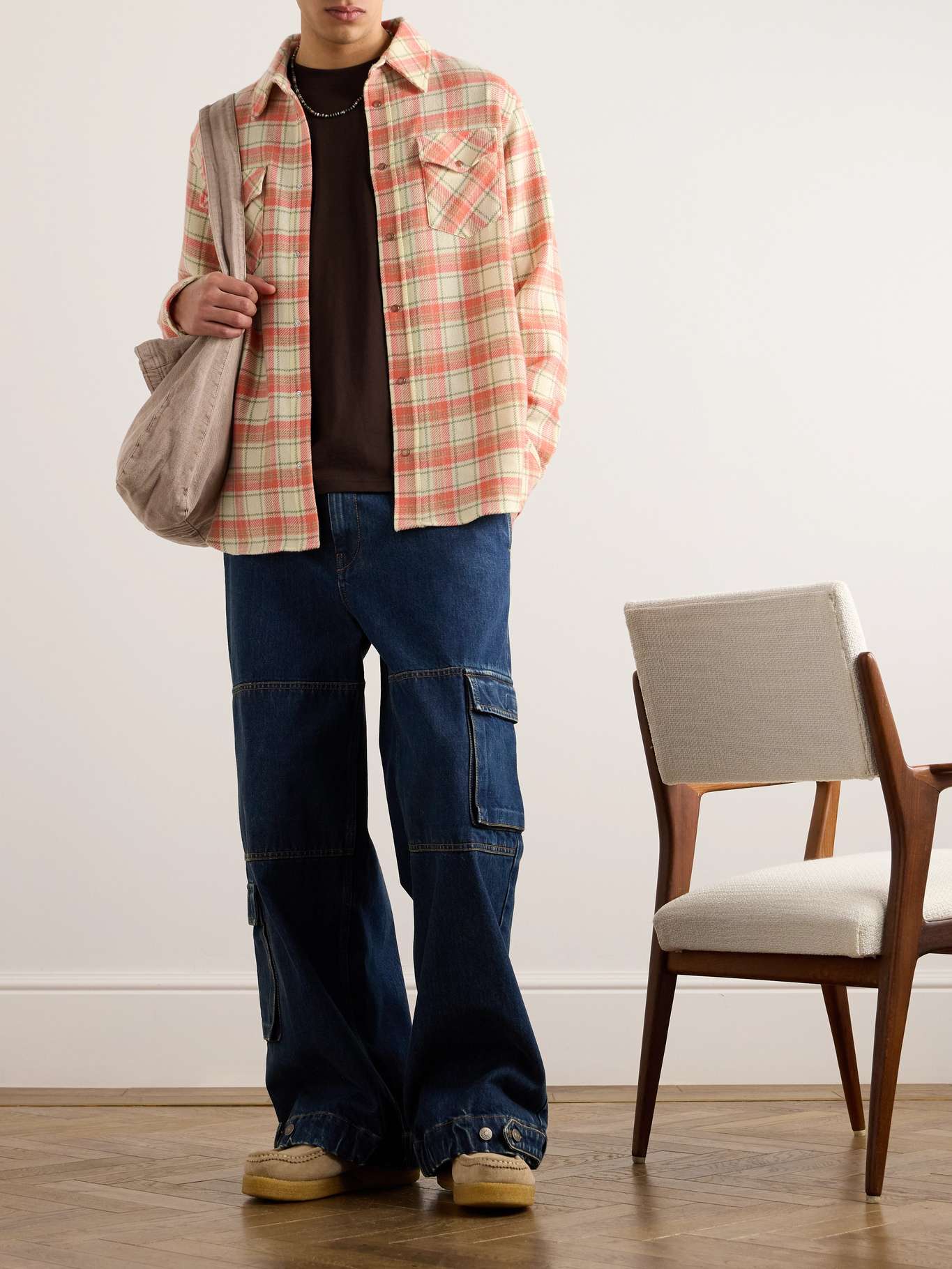 GOD'S TRUE CASHMERE Checked Cashmere Shirt for Men | MR PORTER