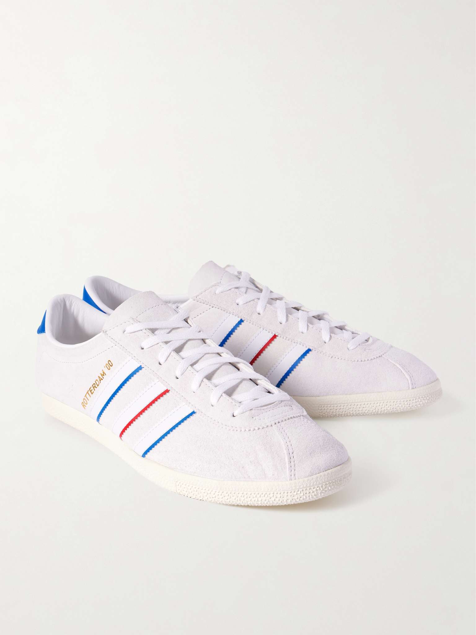 ADIDAS ORIGINALS Rotterdam 00 Leather-Trimmed Suede Sneakers for Men ...