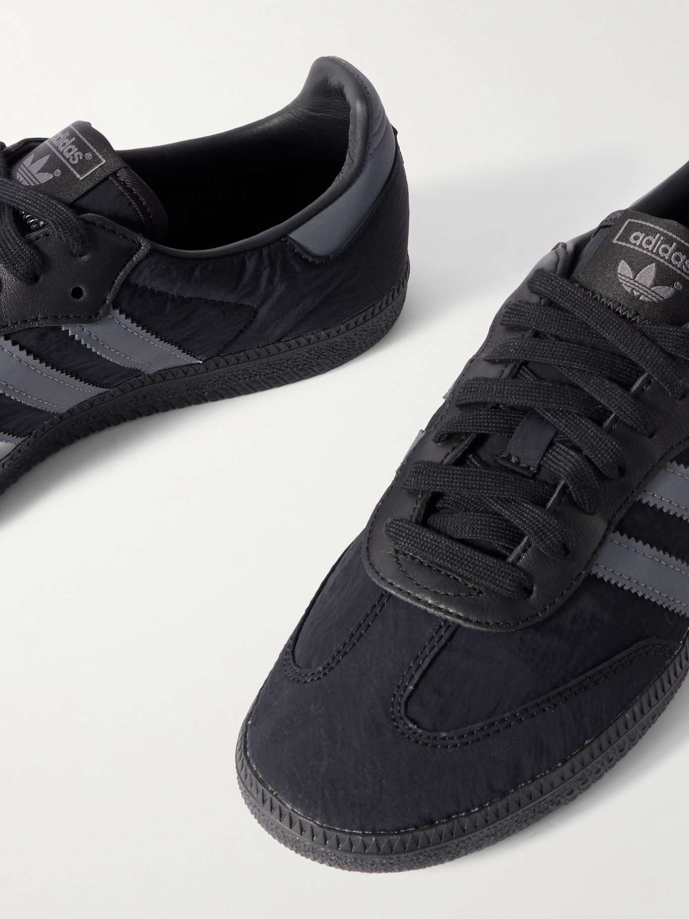 ADIDAS ORIGINALS Samba OG Leather-Trimmed Shell Sneakers for Men | MR ...