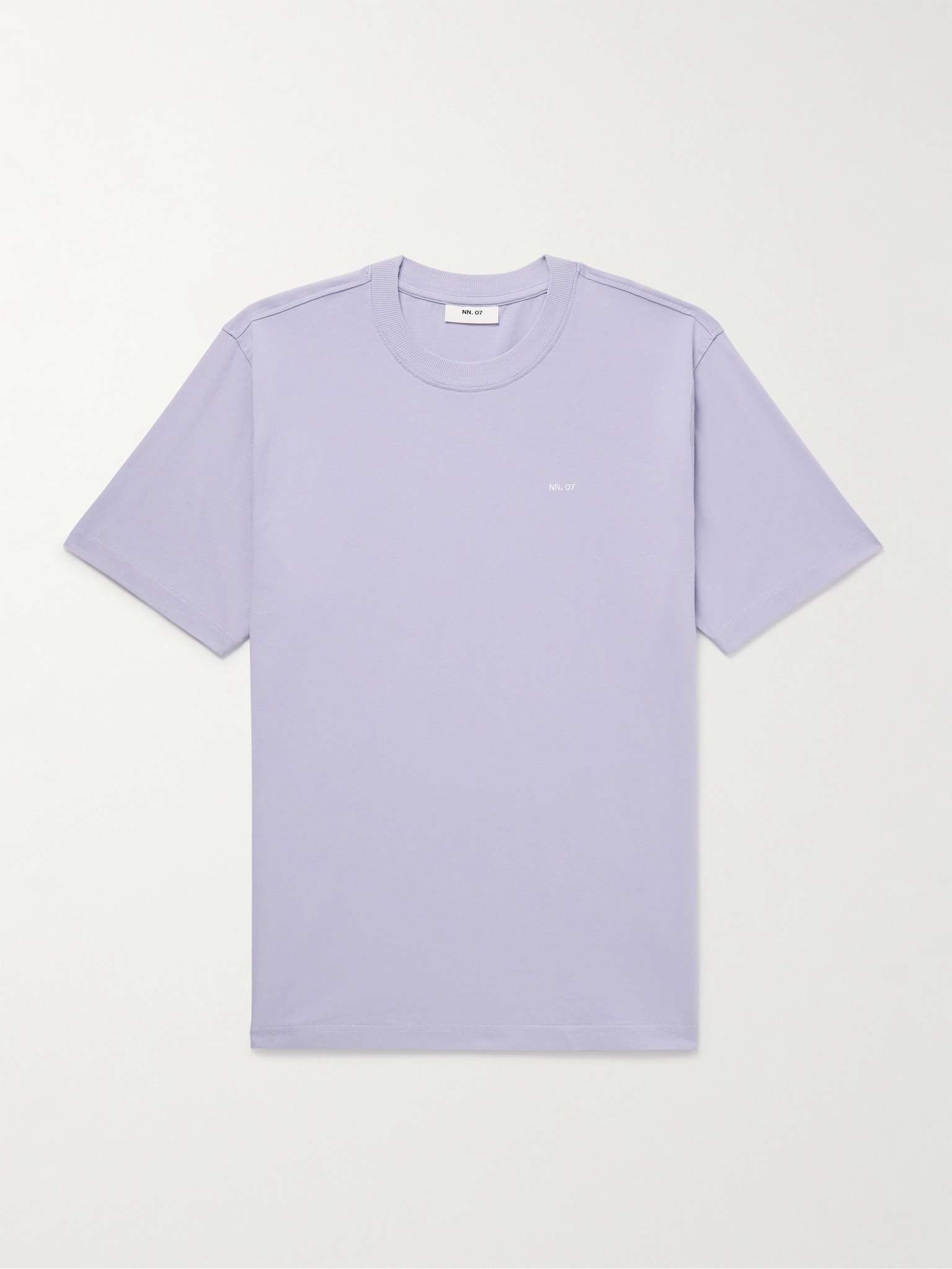 Lavender Adam 3209 Logo-Embroidered Pima Cotton-Jersey T-Shirt | NN07 ...