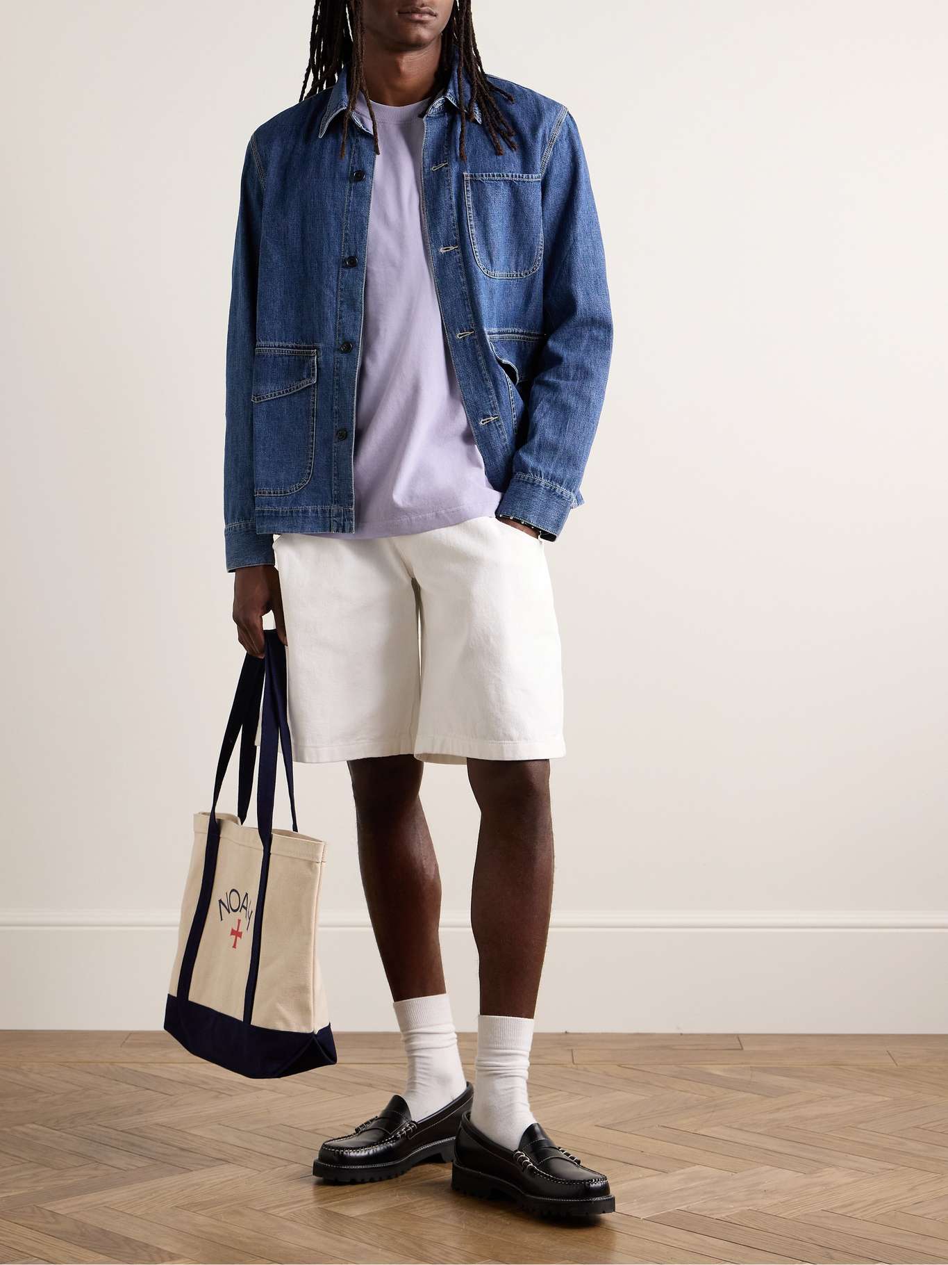 Lavender Adam 3209 Logo-Embroidered Pima Cotton-Jersey T-Shirt | NN07 ...