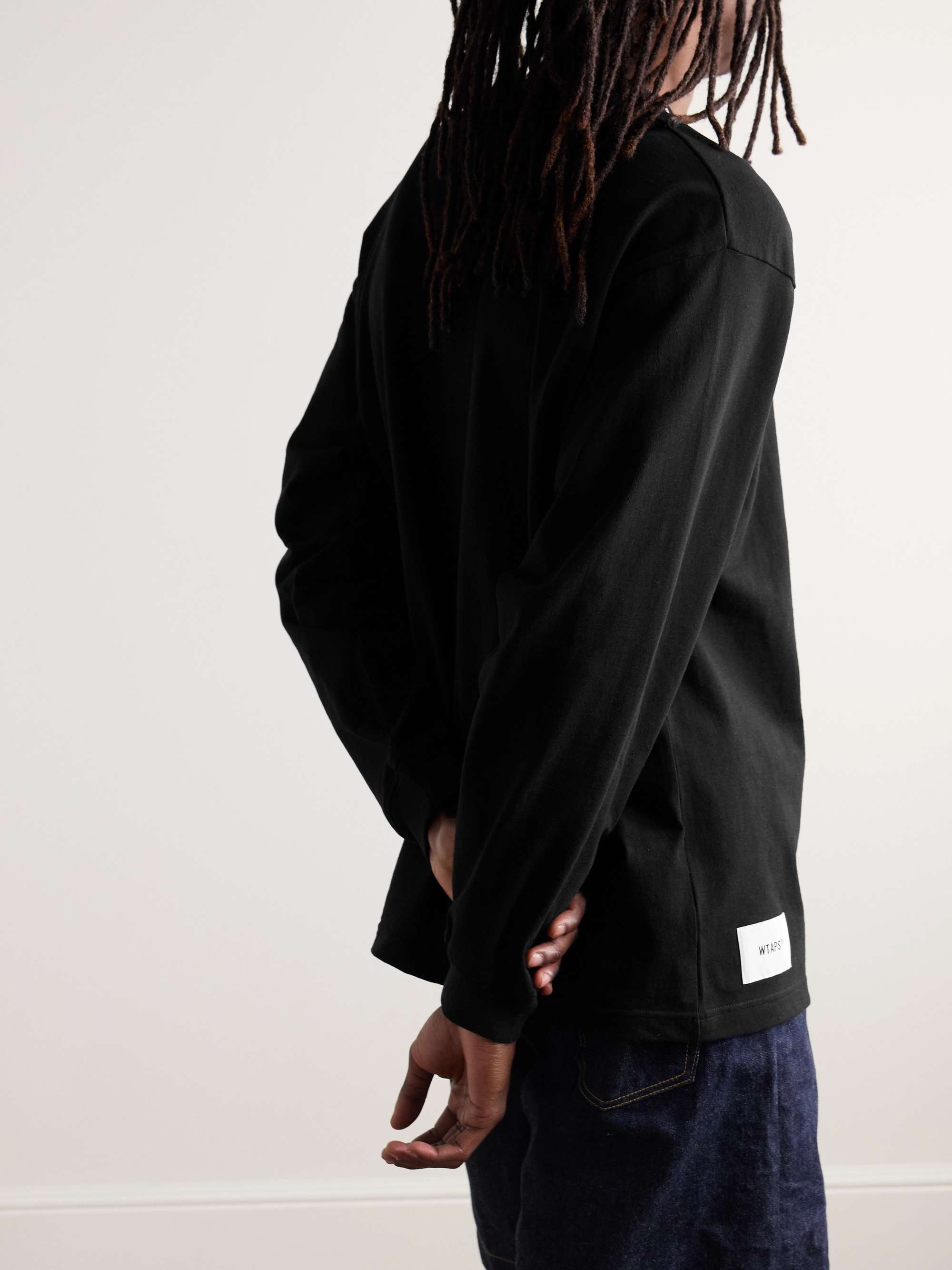 WTAPS® Logo-Embroidered Cotton-Jersey T-Shirt for Men | MR PORTER