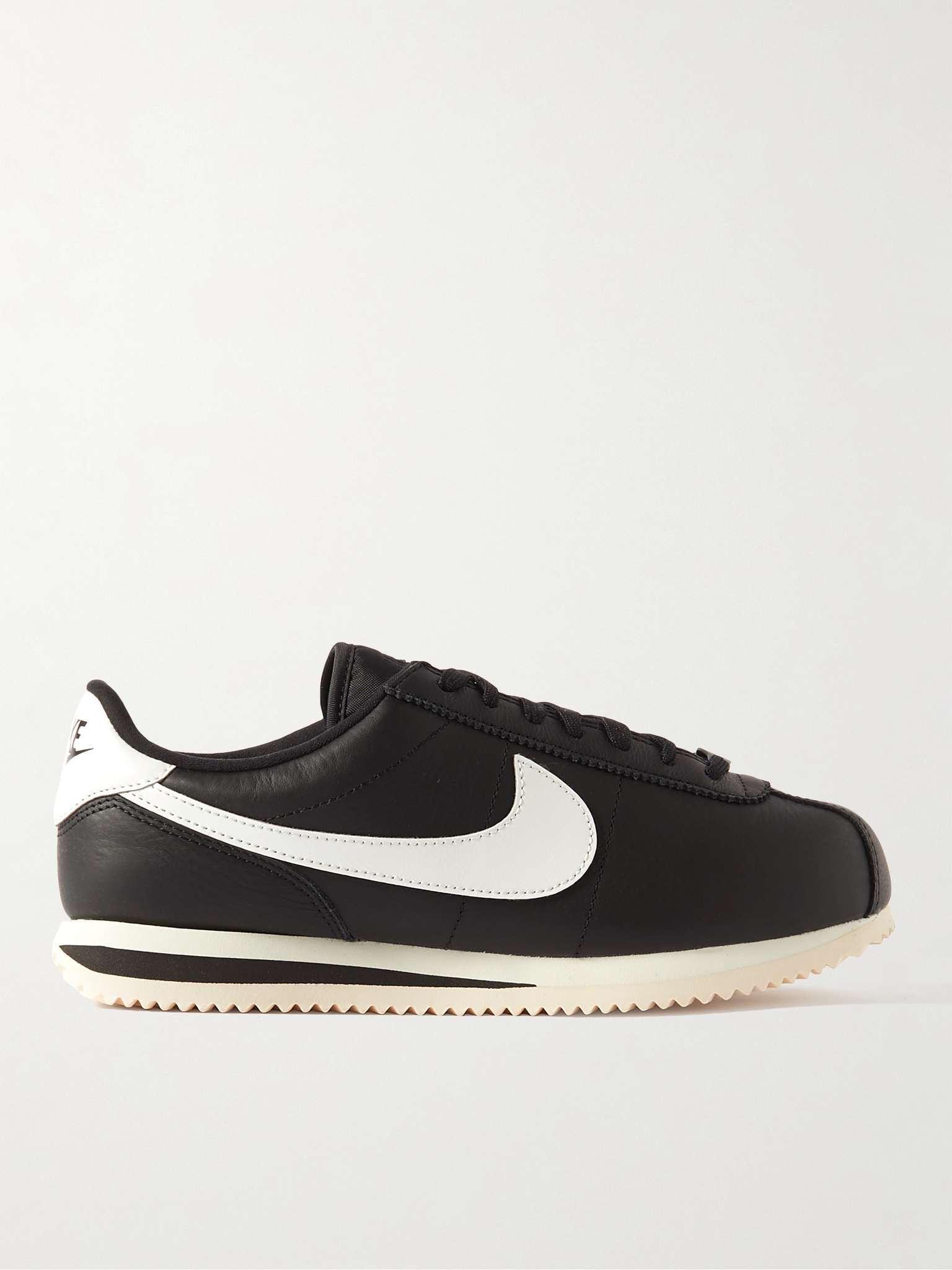 NIKE Cortez Logo-Appliquéd Leather Sneakers for Men | MR PORTER
