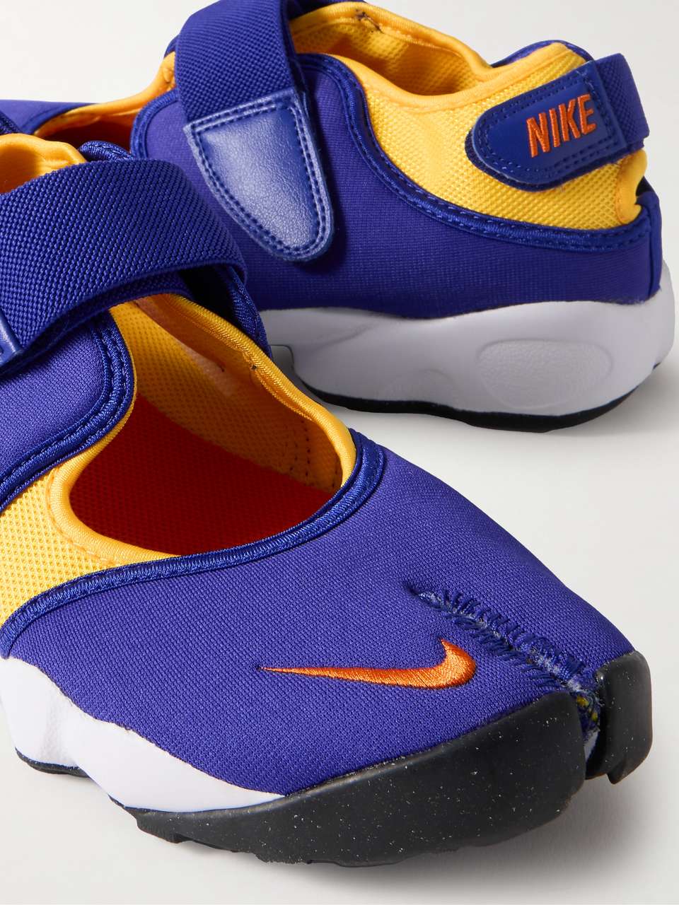 NIKE Air Rift Split-Toe Leather-Trimmed Mesh Sneakers for Men | MR PORTER