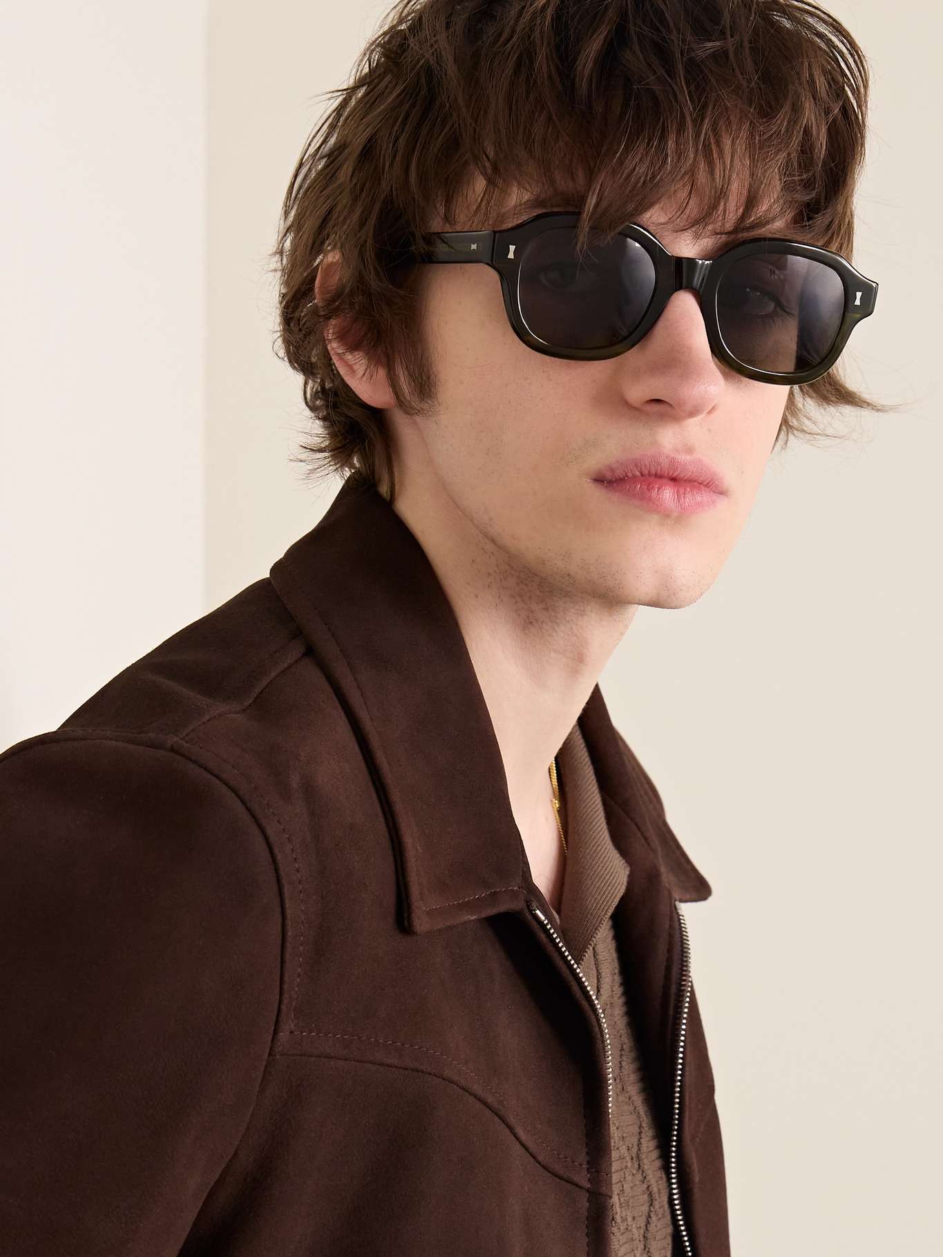 MR P. + Cubitts Leirum Round-Frame Acetate Sunglasses for Men | MR PORTER