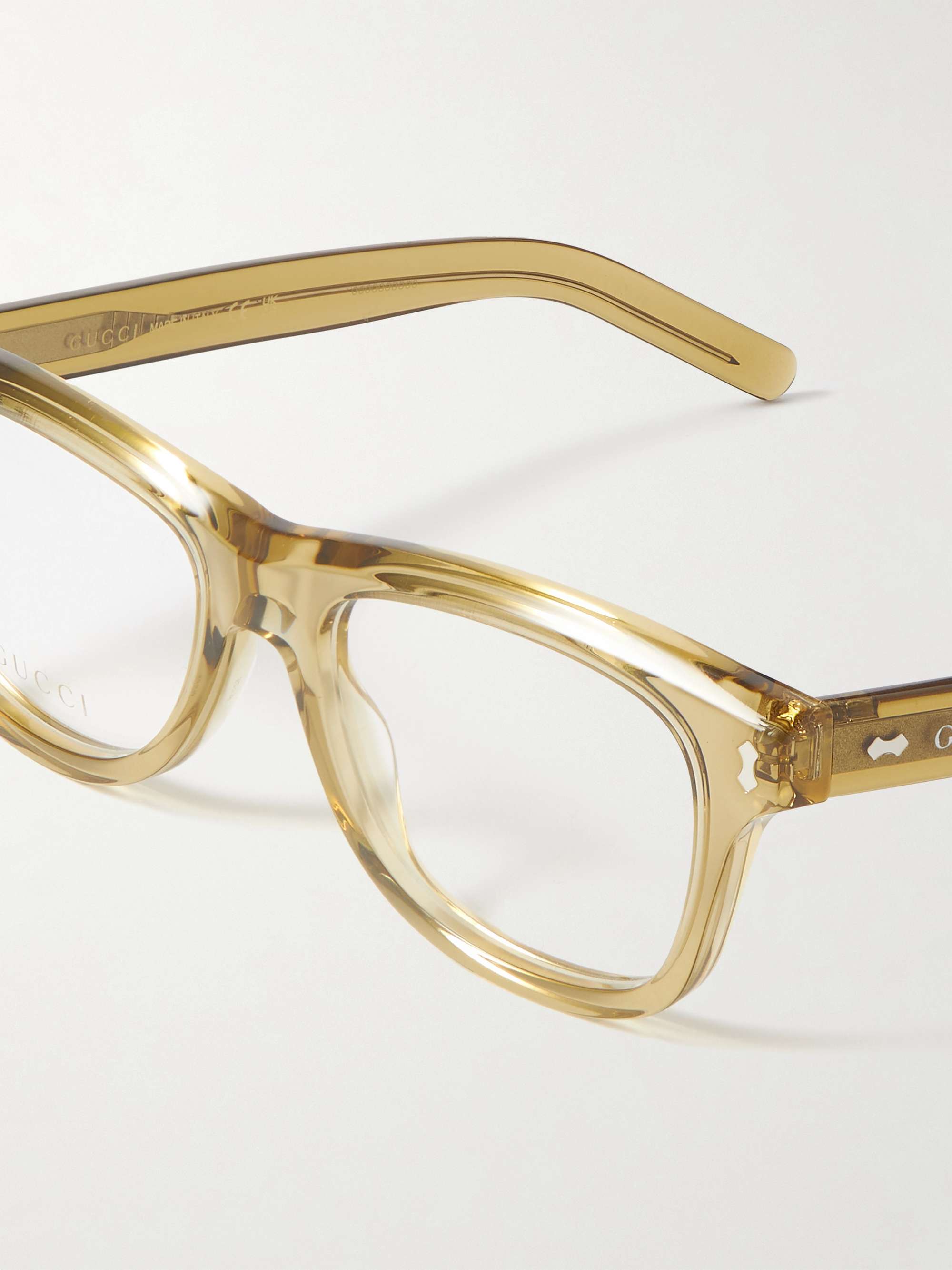GUCCI EYEWEAR D-Frame Recycled-Acetate Optical Glasses for Men | MR PORTER
