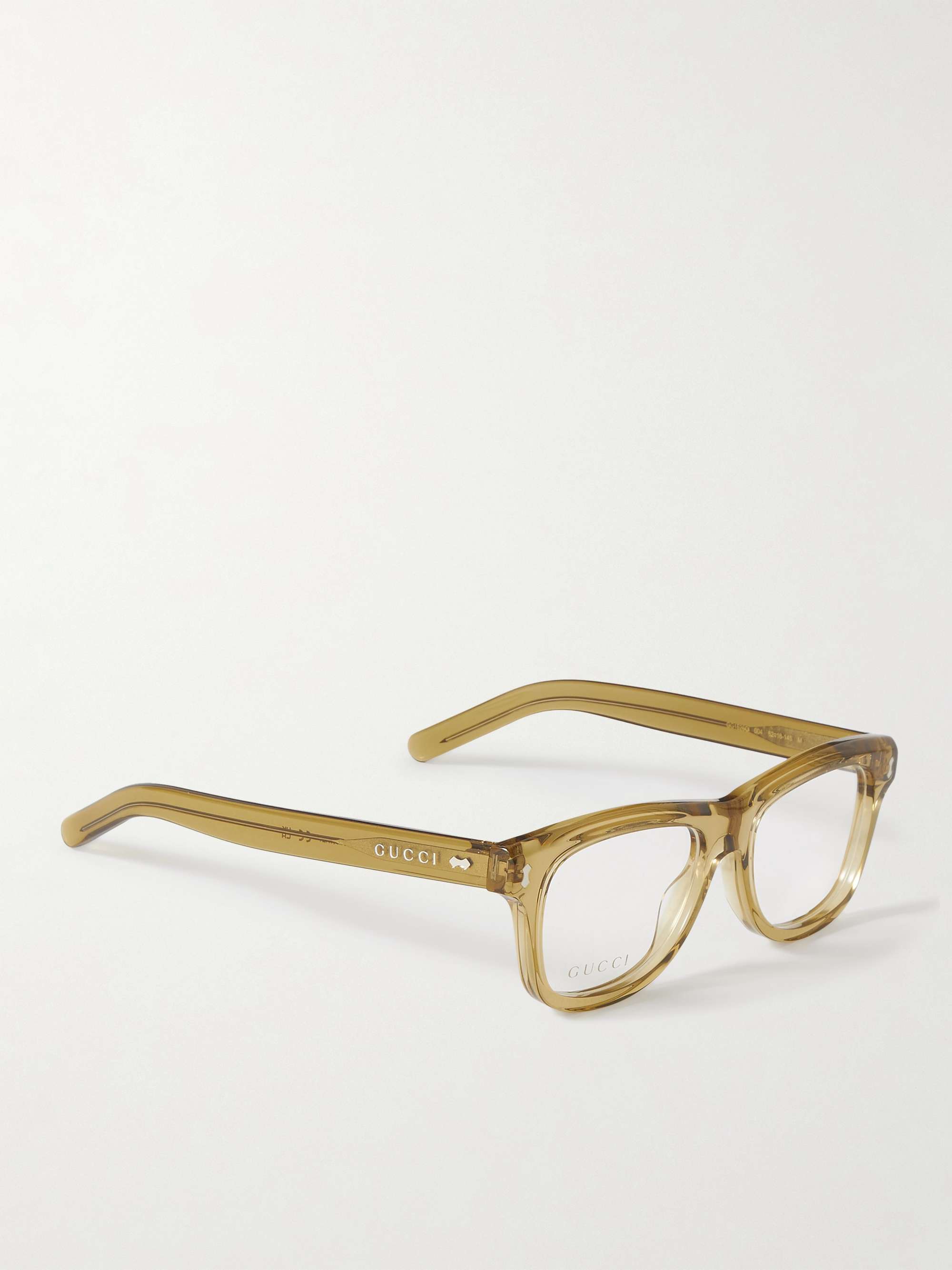 GUCCI EYEWEAR D-Frame Recycled-Acetate Optical Glasses for Men | MR PORTER