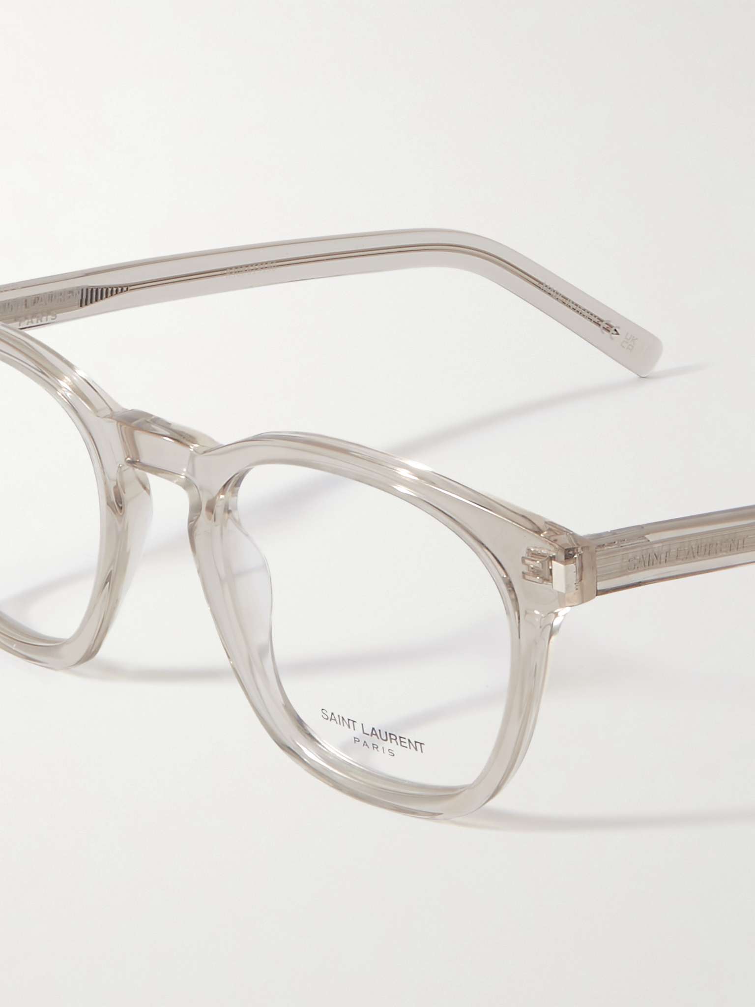 SAINT LAURENT EYEWEAR Round-Frame Recycled-Acetate Optical Lenses for ...
