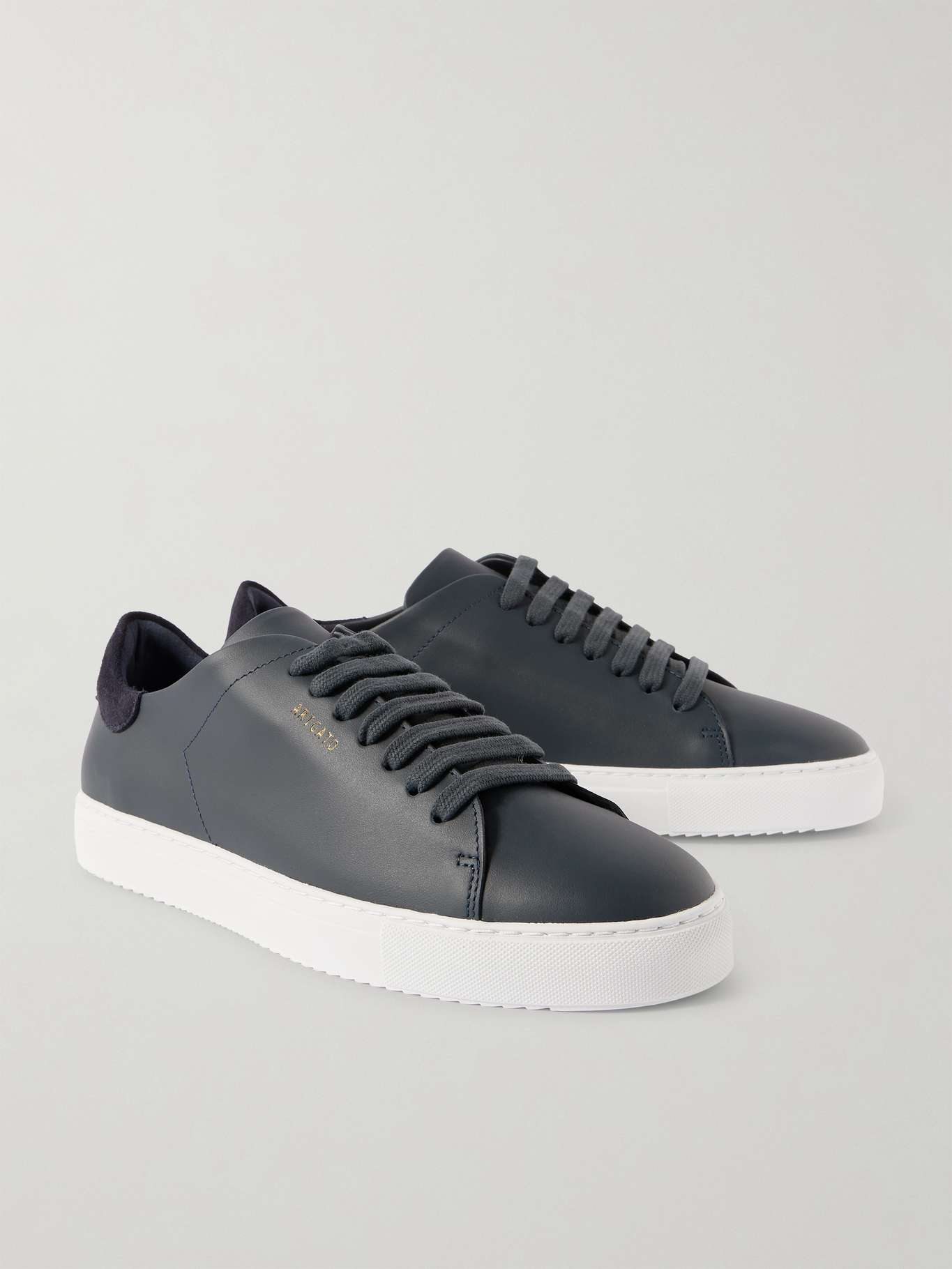AXEL ARIGATO Clean 90 Suede-Trimmed Leather Sneakers for Men | MR PORTER