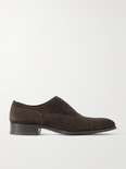 TOM FORD Claydon Suede Oxford Shoes for Men | MR PORTER