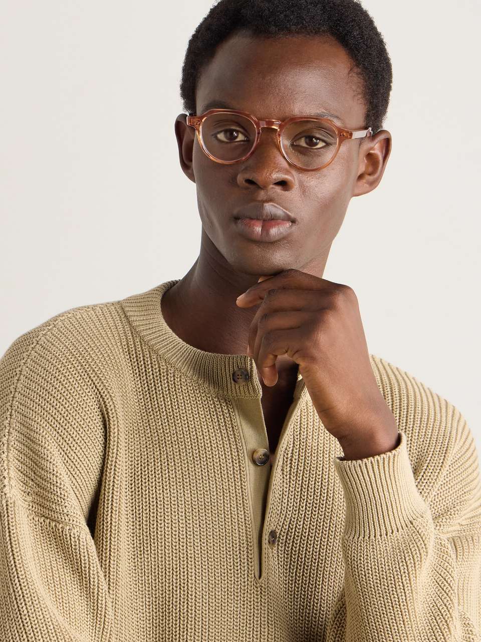 Pink GR06 Round-Frame Acetate Optical Glasses | CUTLER AND GROSS | MR ...