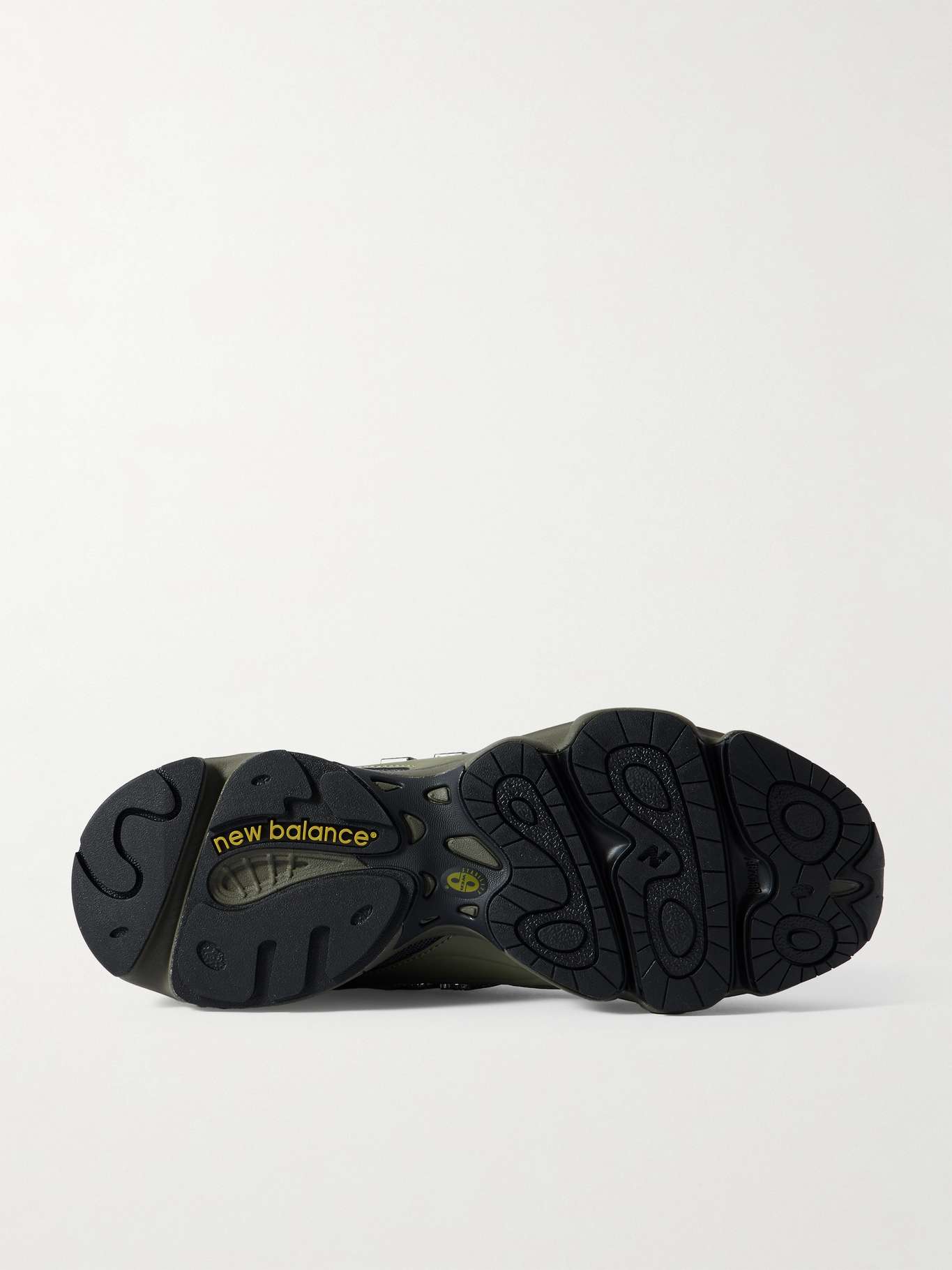 NEW BALANCE M1000 Embroidered Faux Leather and Mesh Sneakers for Men ...