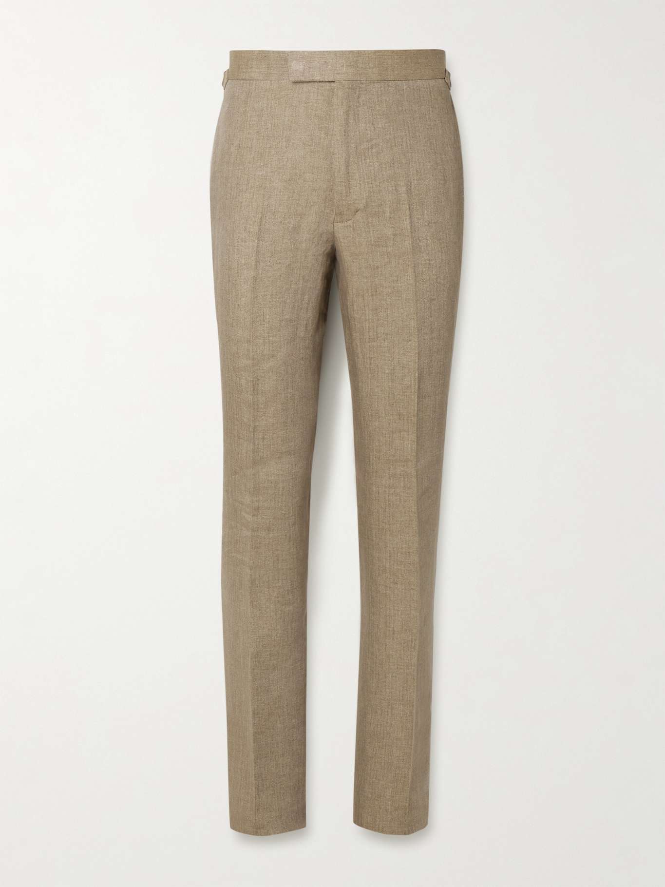 KINGSMAN Argylle Slim-Fit Straight-Leg Herringbone Linen Trousers for Men | MR PORTER