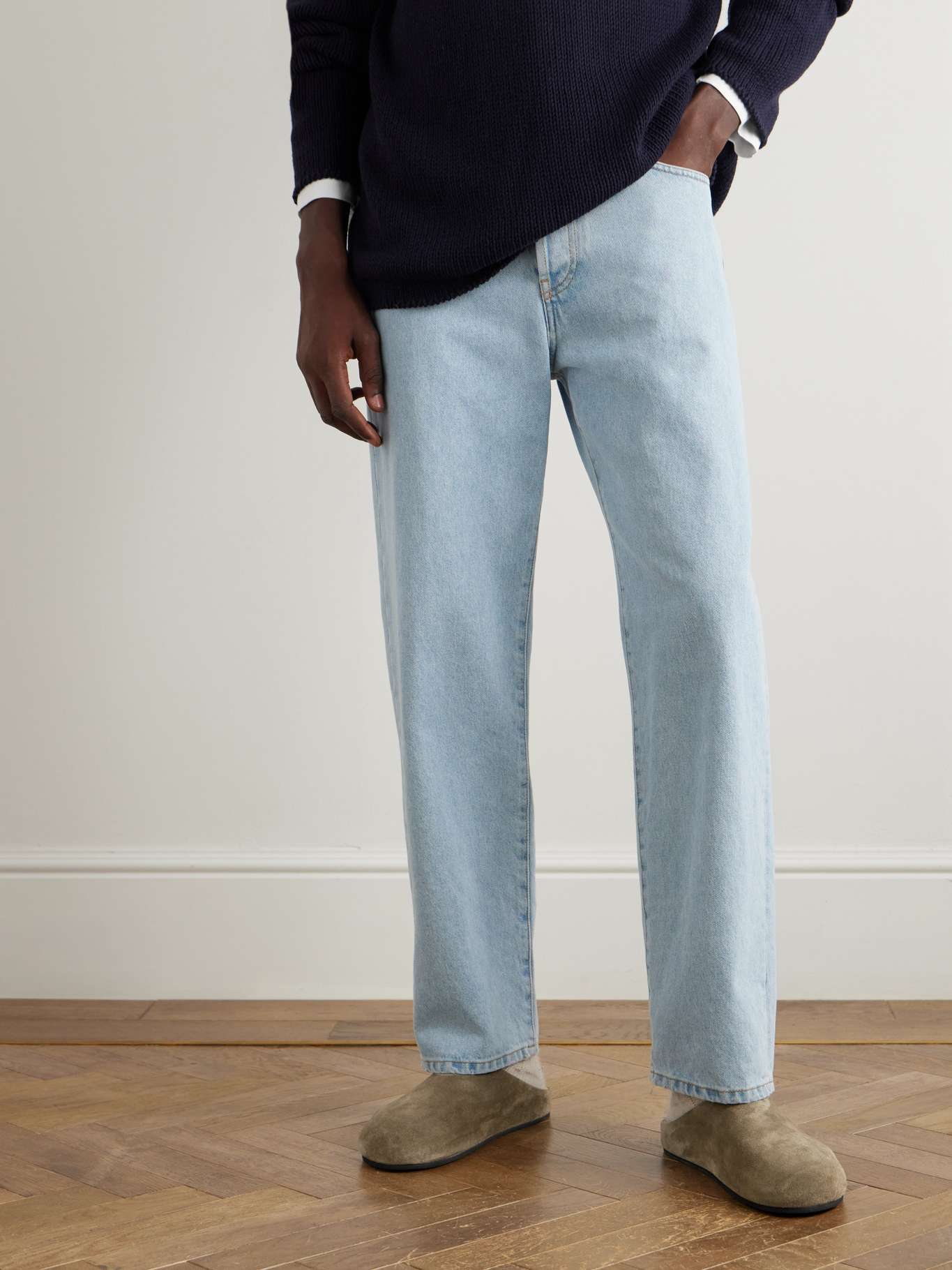 THE ROW Hugo Suede Mules for Men | MR PORTER