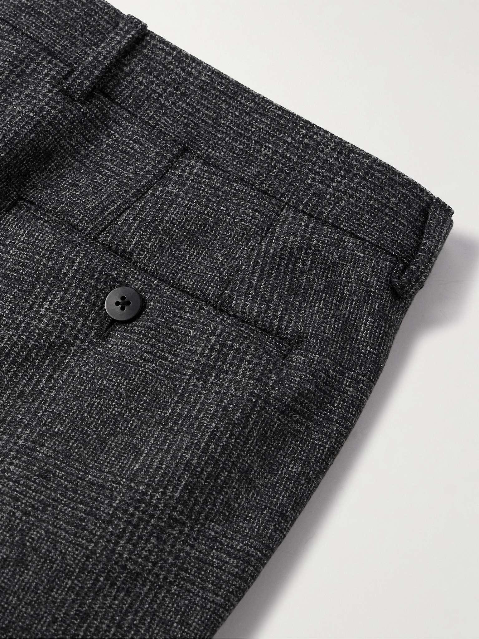 CARUSO Slim-Fit Straight-Leg Prince of Wales Checked Wool Suit Trousers ...