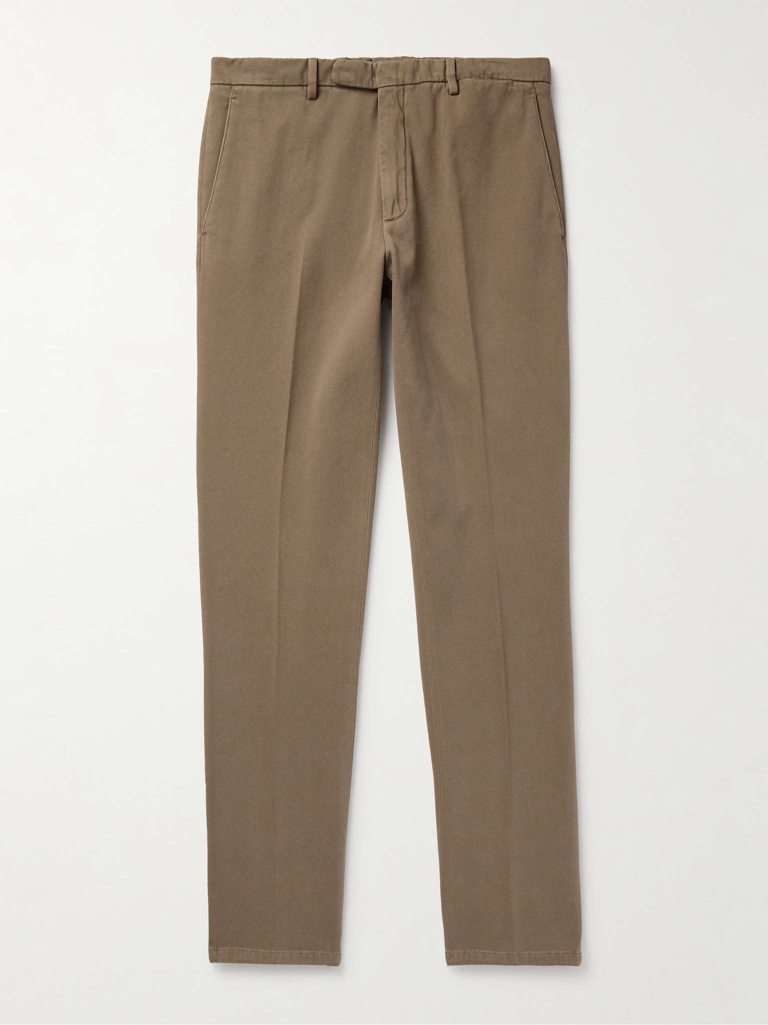 BOGLIOLI Slim-Fit Straight-Leg Cotton-Blend Twill Trousers for Men | MR PORTER