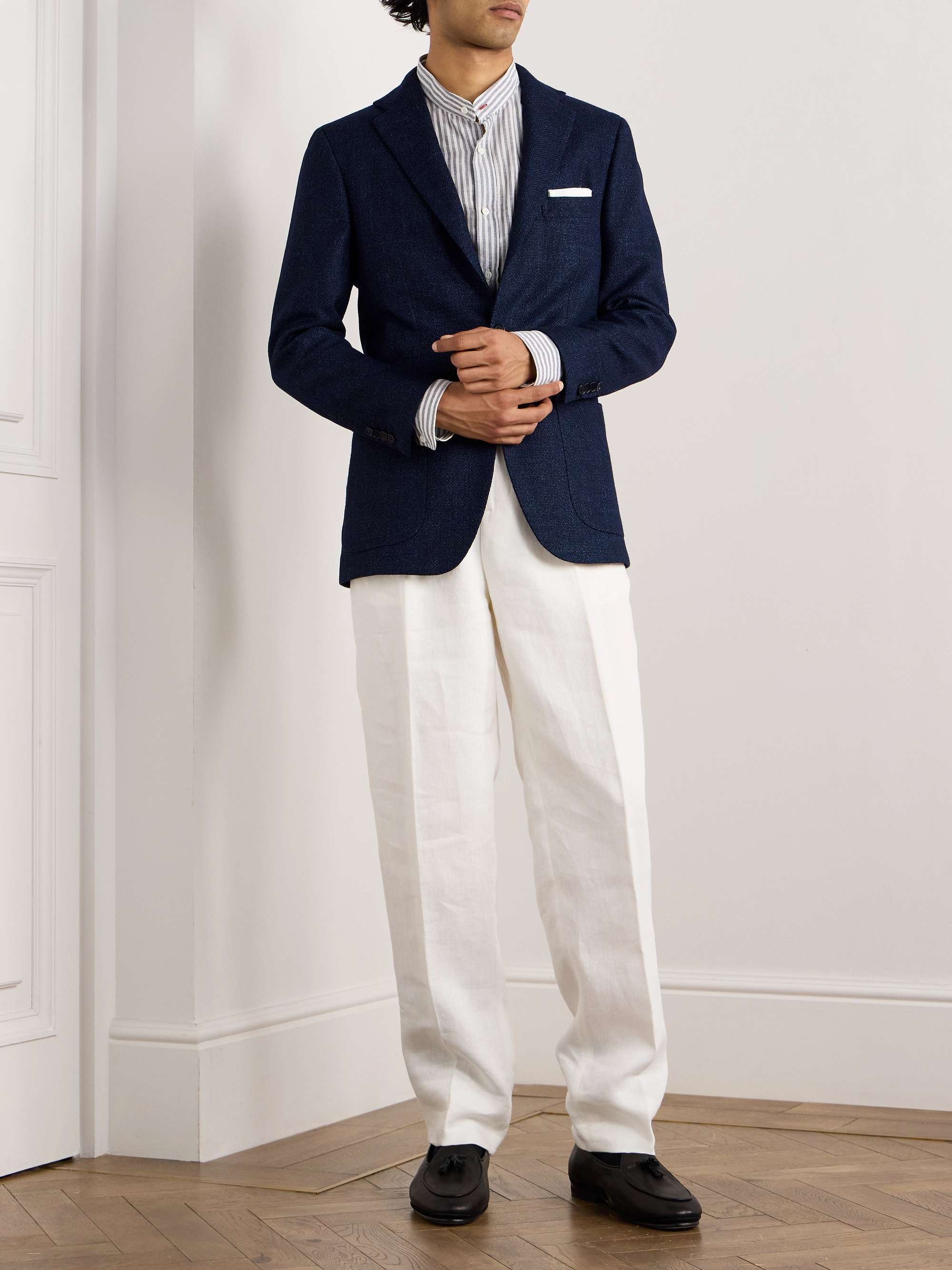 KITON Wool, Silk and Linen-Blend Suit Jacket for Men | MR PORTER