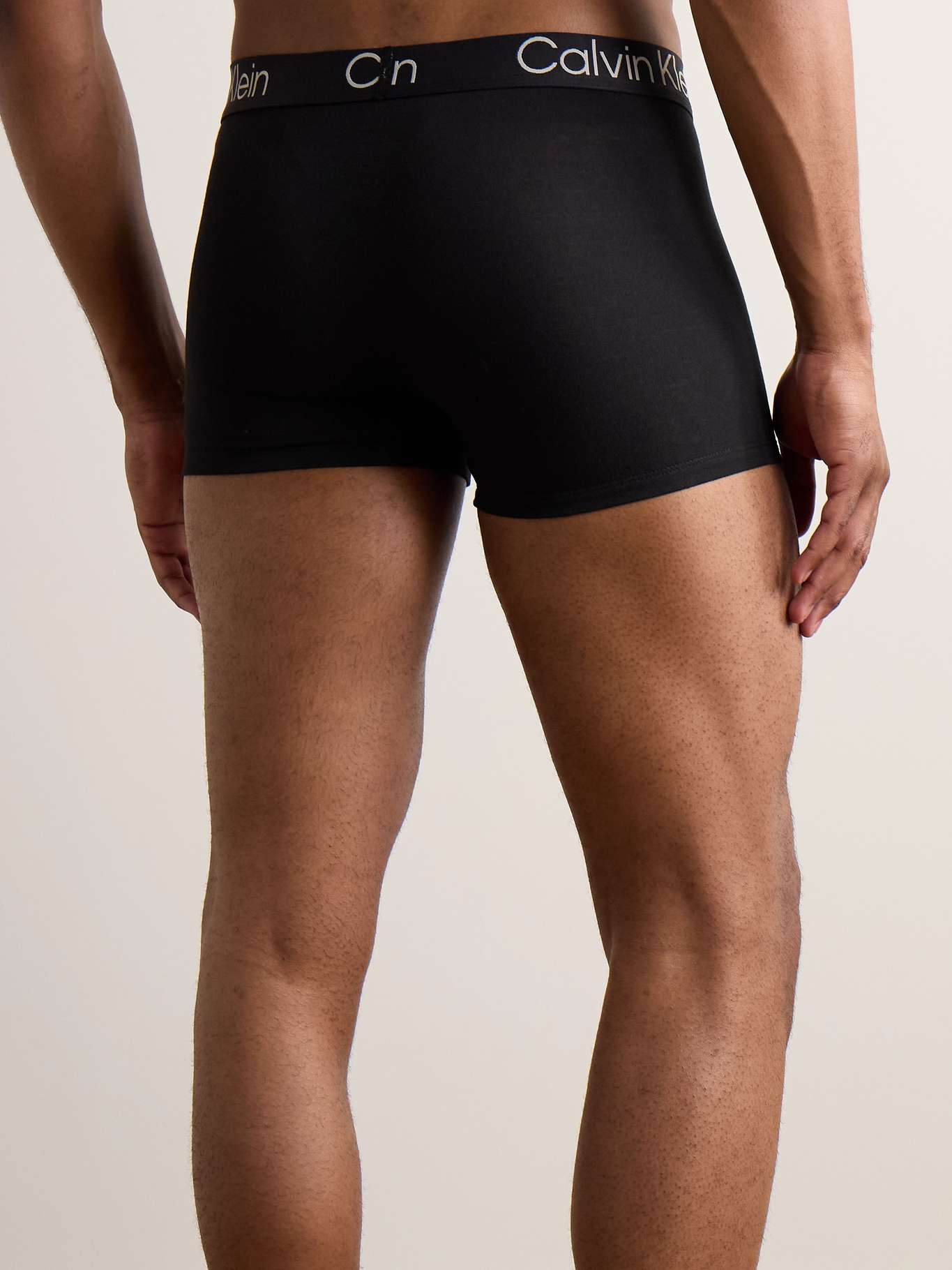 CALVIN KLEIN UNDERWEAR Ultra Soft Modern Three-Pack Stretch-Modal ...