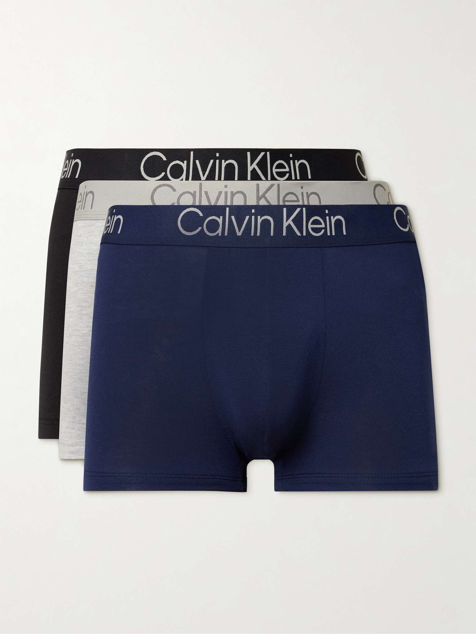CALVIN KLEIN UNDERWEAR Ultra Soft Modern Three-Pack Stretch-Modal ...