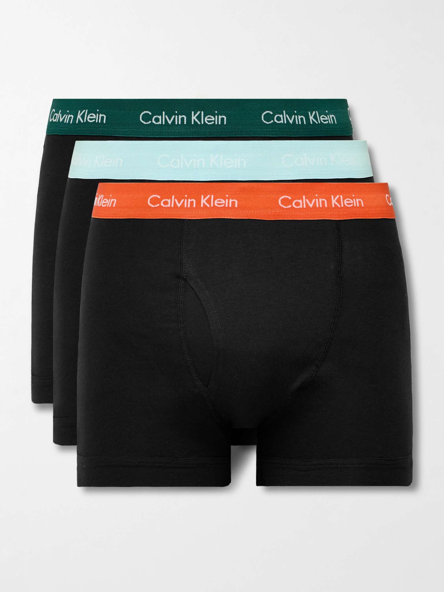 CALVIN KLEIN UNDERWEAR Three-Pack Stretch-Cotton Trunks for Men | MR PORTER