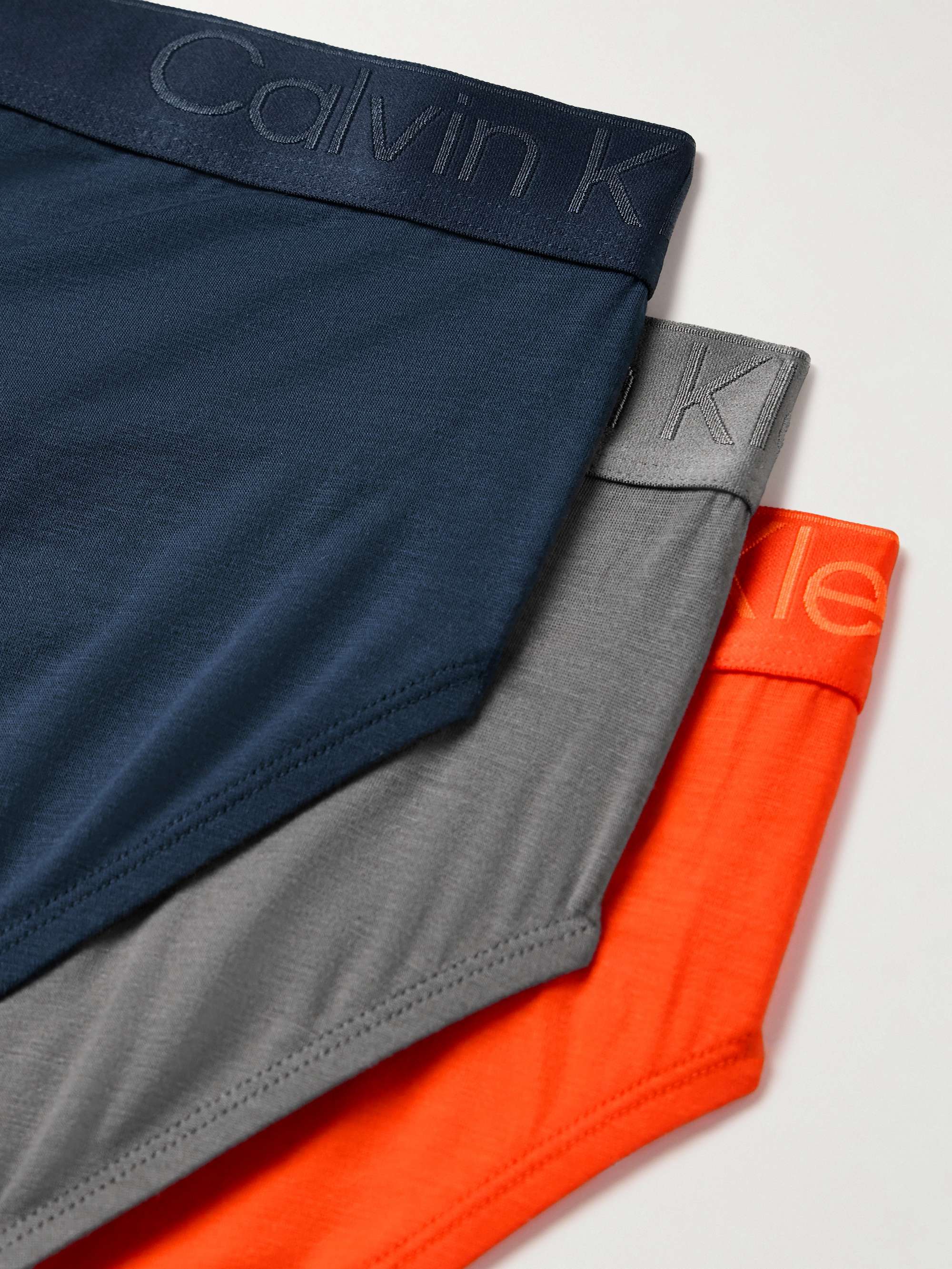 Multi Three-Pack Stretch-Jersey Briefs | CALVIN KLEIN UNDERWEAR | MR PORTER