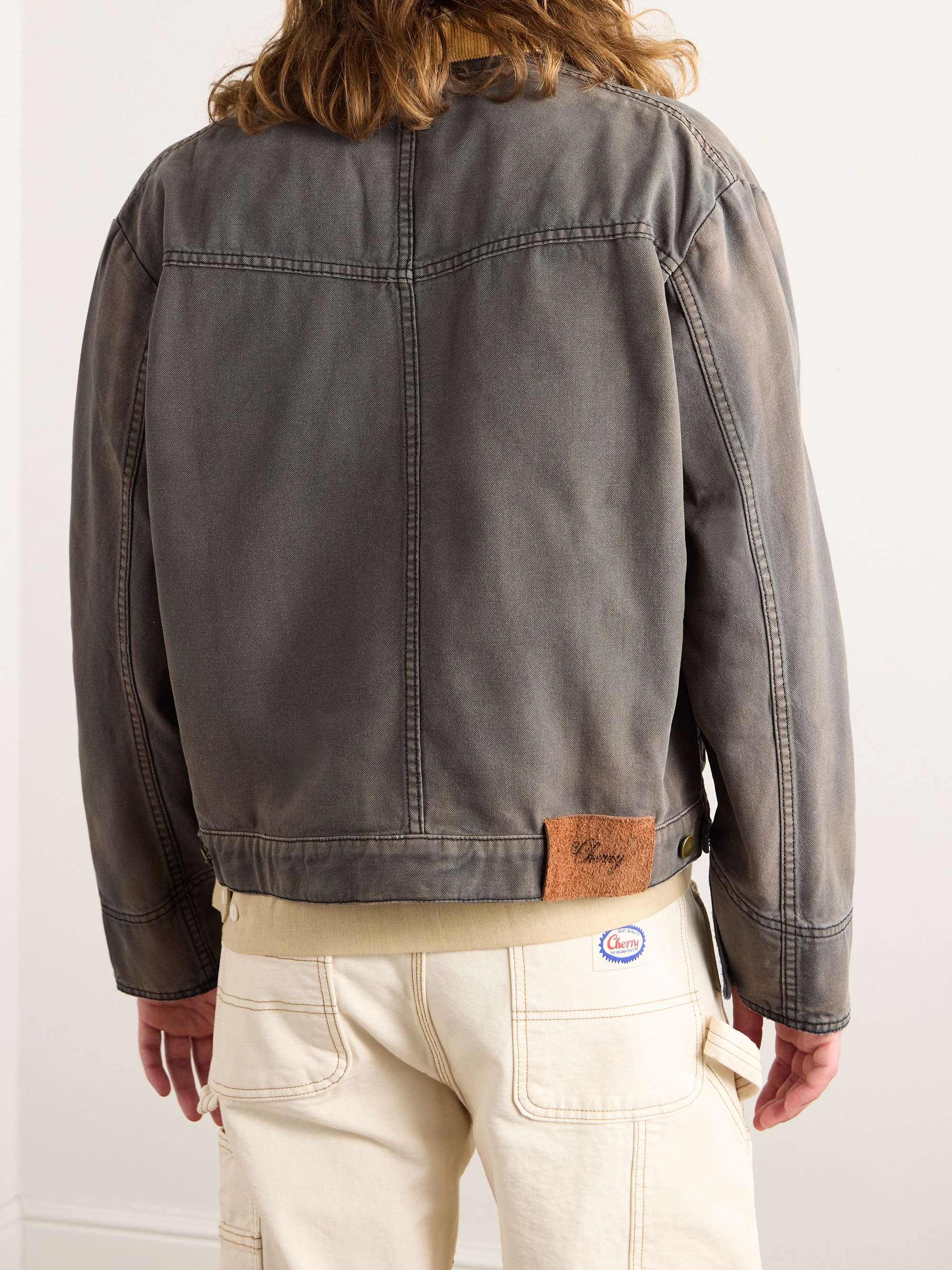 CHERRY LOS ANGELES Mechanic Corduroy-Trimmed Cotton-Canvas Jacket for ...
