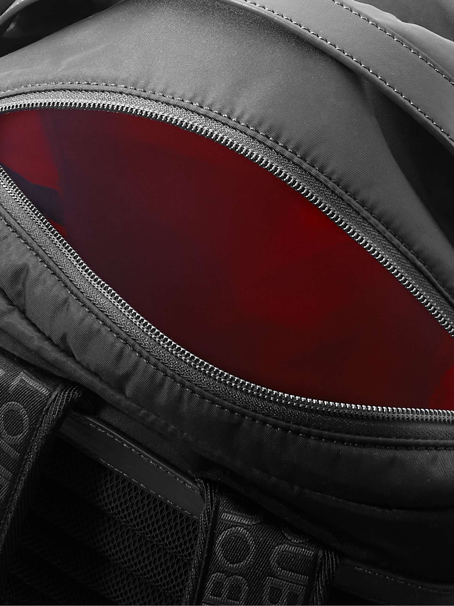 CHRISTIAN LOUBOUTIN Loubideal Leather-Trimmed Shell and Logo-Debossed ...