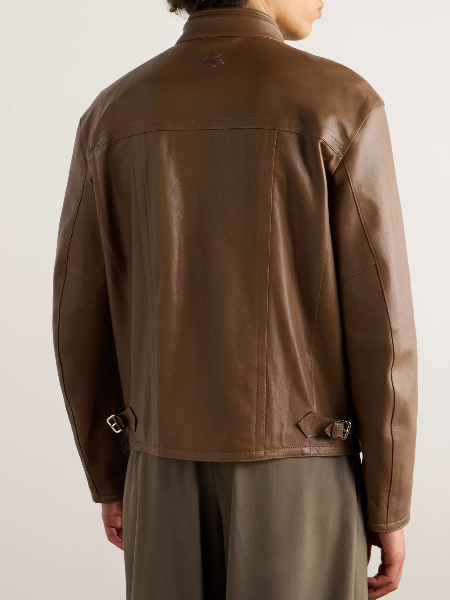ETRO Leather Biker Jacket for Men | MR PORTER