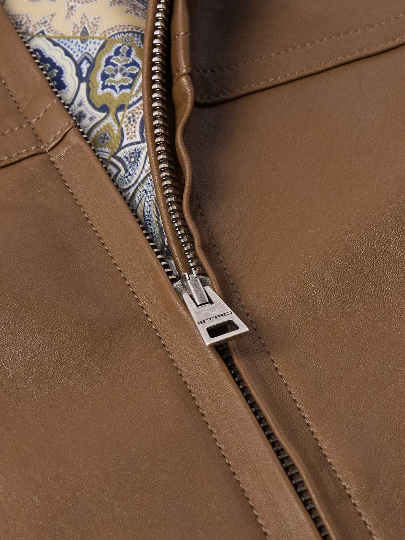 ETRO Leather Biker Jacket for Men | MR PORTER