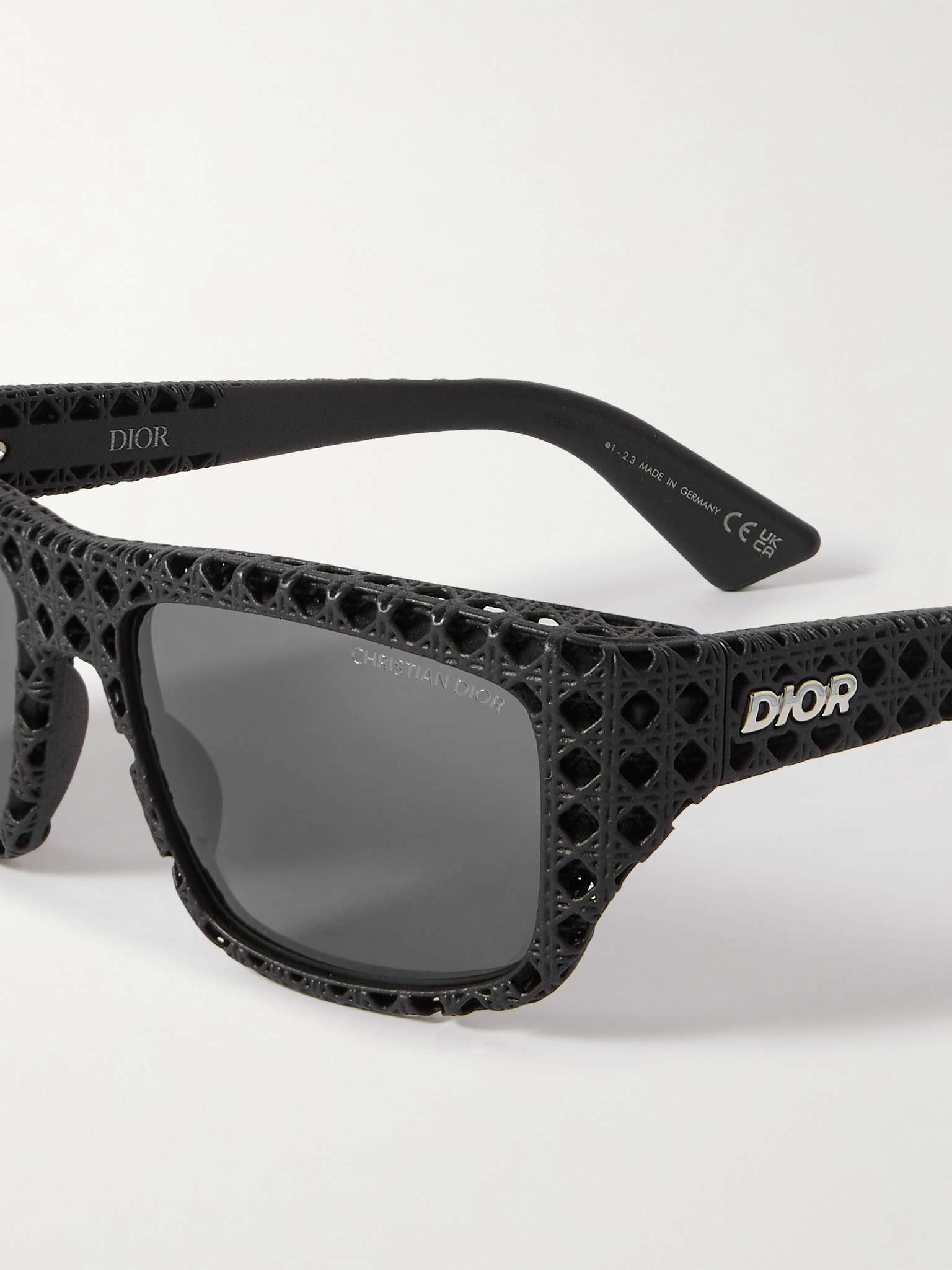 DIOR EYEWEAR Dior3D S1I Square-Frame Textured-Acetate Sunglasses for ...