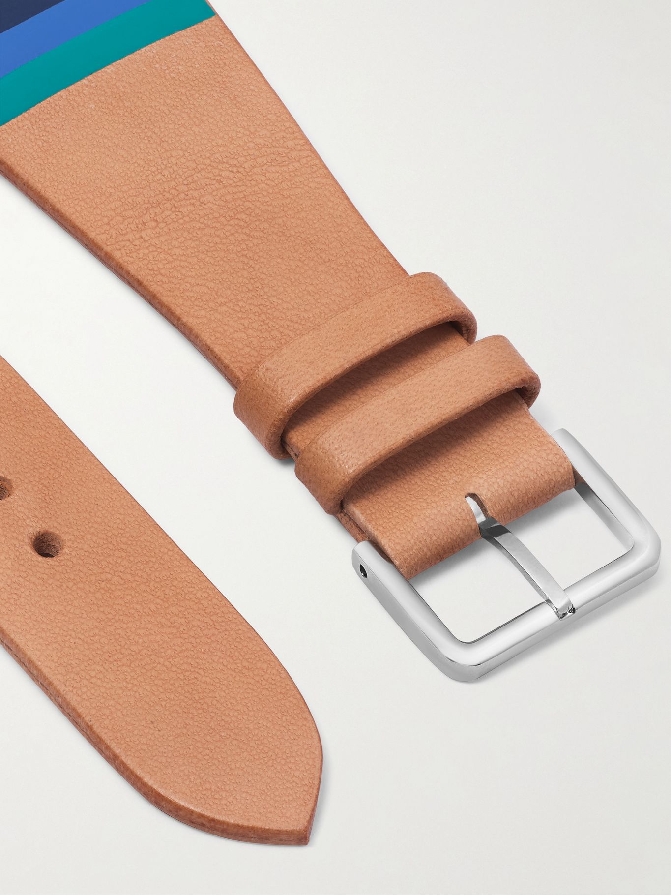 LA CALIFORNIENNE Striped Leather Watch Strap for Men | MR PORTER