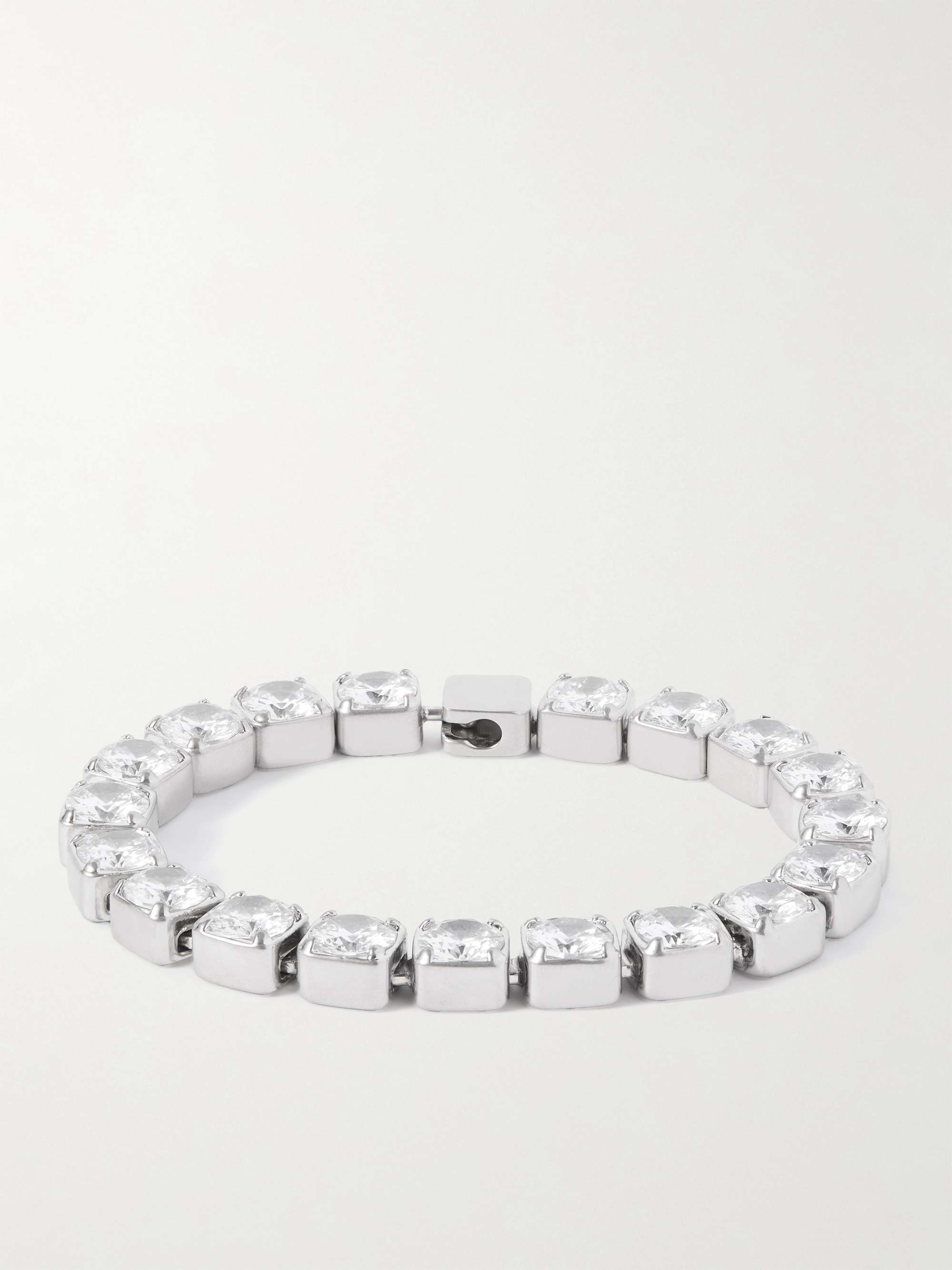 JIL SANDER Silver-Tone Crystal Bracelet | ミスターポーター