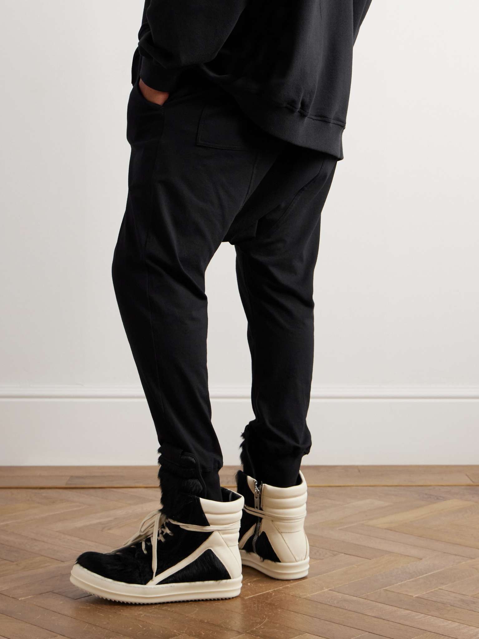 RICK OWENS + Champion Prisoner Tapered Logo-Embroidered Cotton-Jersey ...