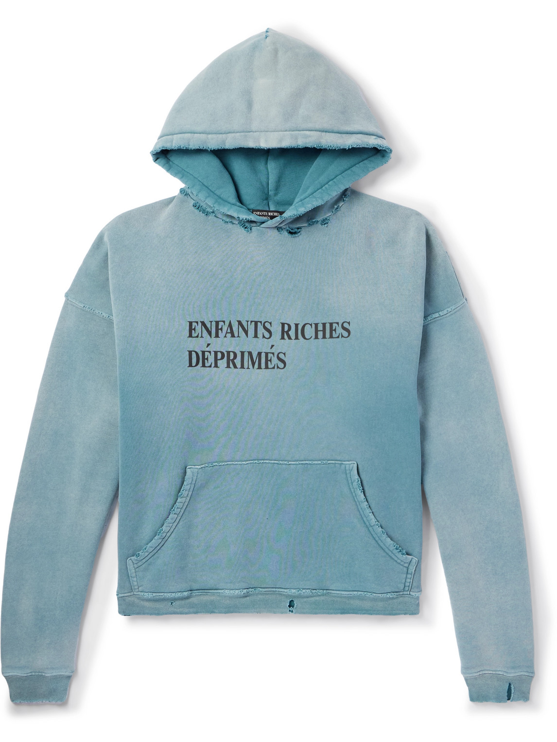 Enfants Riches Deprimes Logo-print Distressed Cotton-jersey Hoodie In ... Enfants Riches Deprimes Logo-print Distressed Cotton-jersey Hoodie In ...