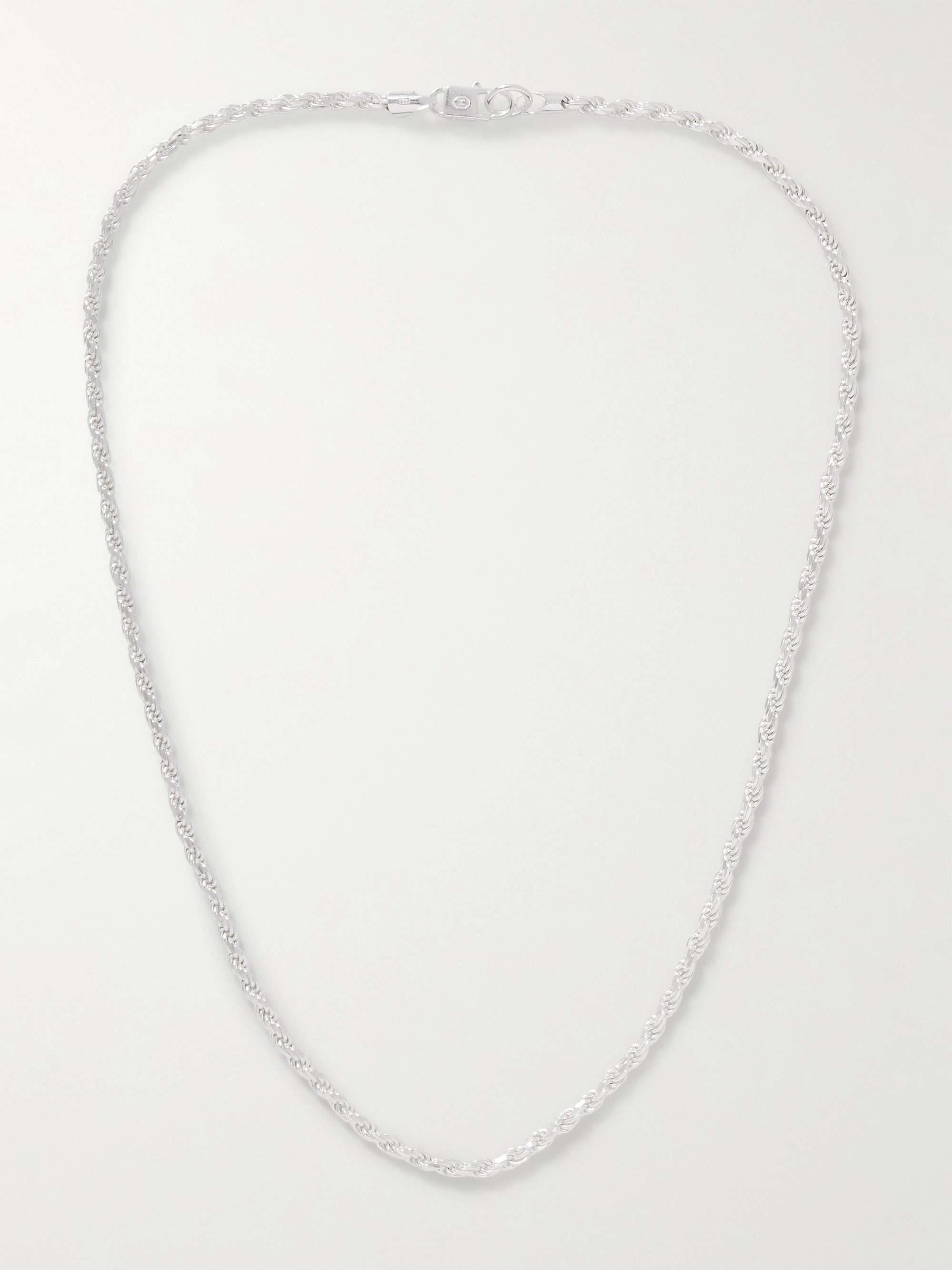 Silver Twisted Rope Silver Necklace | HATTON LABS | MR PORTER