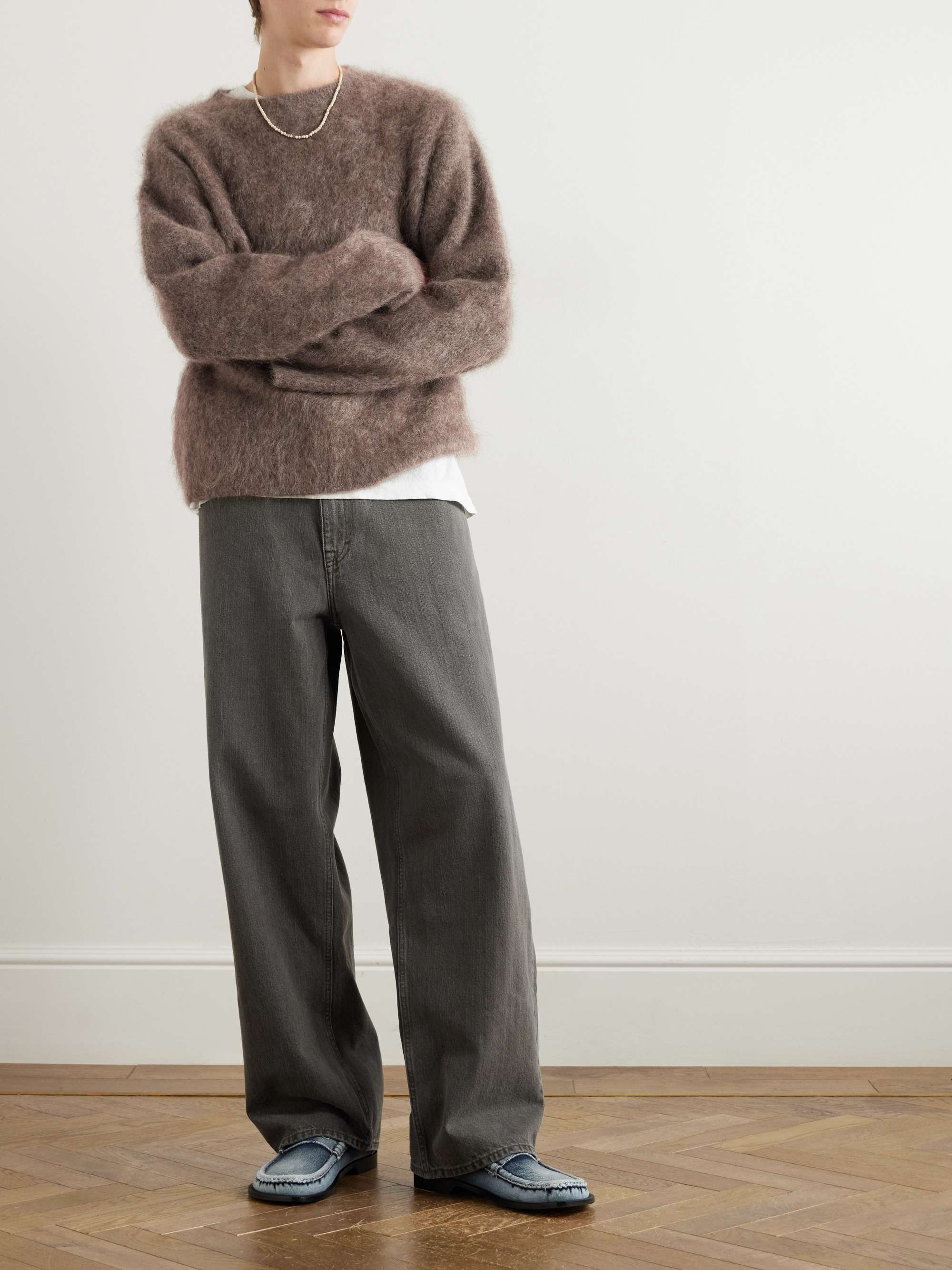 SÉFR Jermaine Brushed Mohair-Blend Sweater for Men | MR PORTER SÉFR Jermaine Brushed Mohair-Blend Sweater for Men | MR PORTER