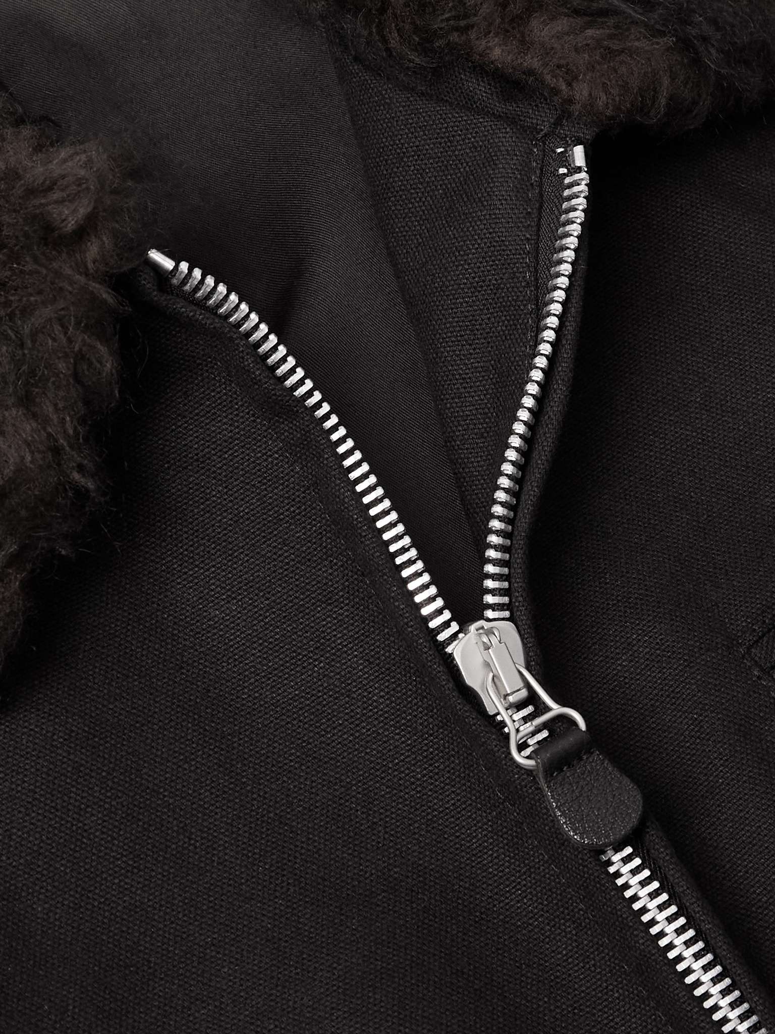 OUR LEGACY Constructor Faux Fur-Trimmed Canvas Bomber Jacket for Men ...