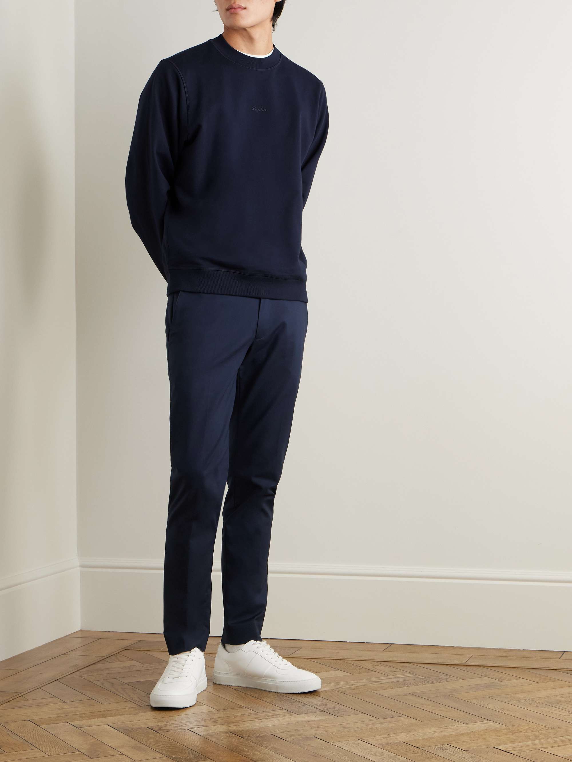 RAPHA Logo-Embroidered Organic Cotton-Jersey Sweatshirt for Men | MR PORTER