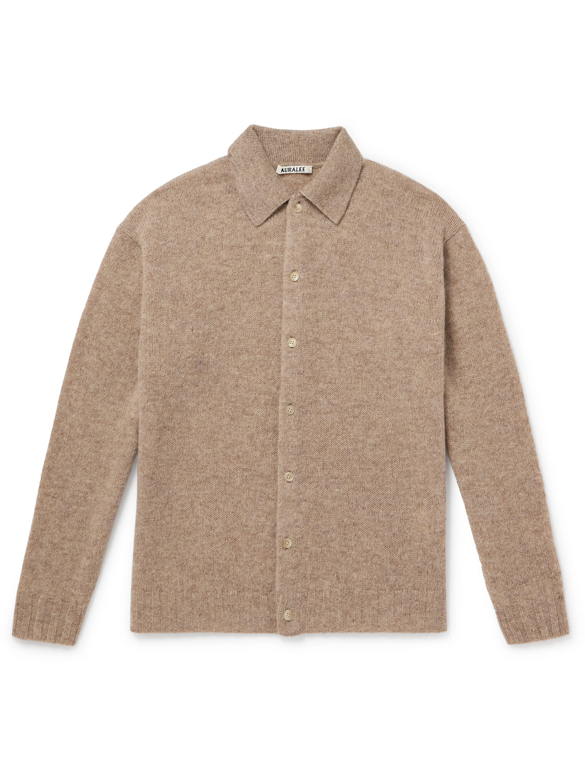 Auralee Cropped Shetland Wool and Cashmere-Blend Cardigan | Smart Closet