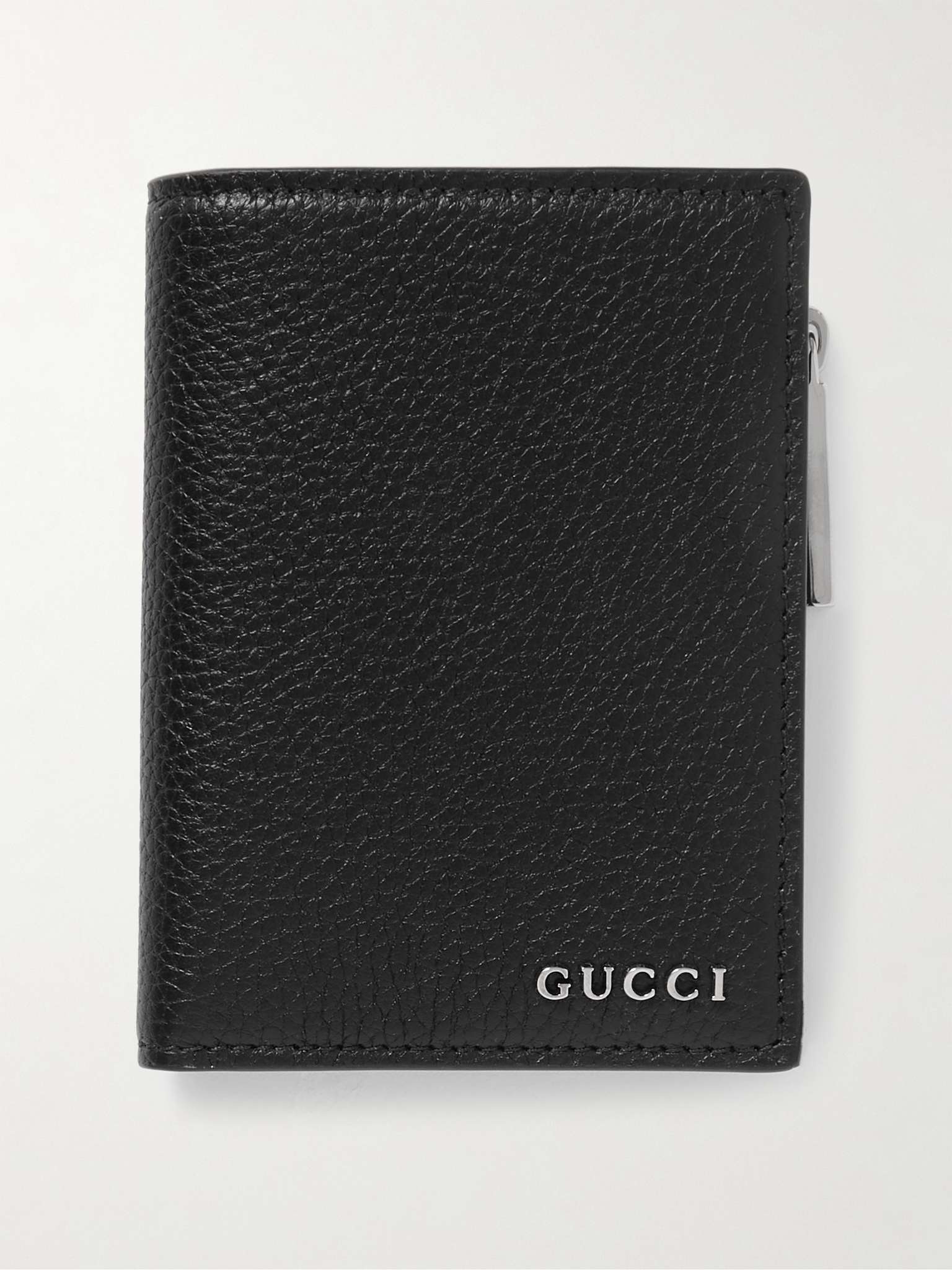 GUCCI Logo-Embellished Full-Grain Leather Bifold Wallet for Men | MR PORTER